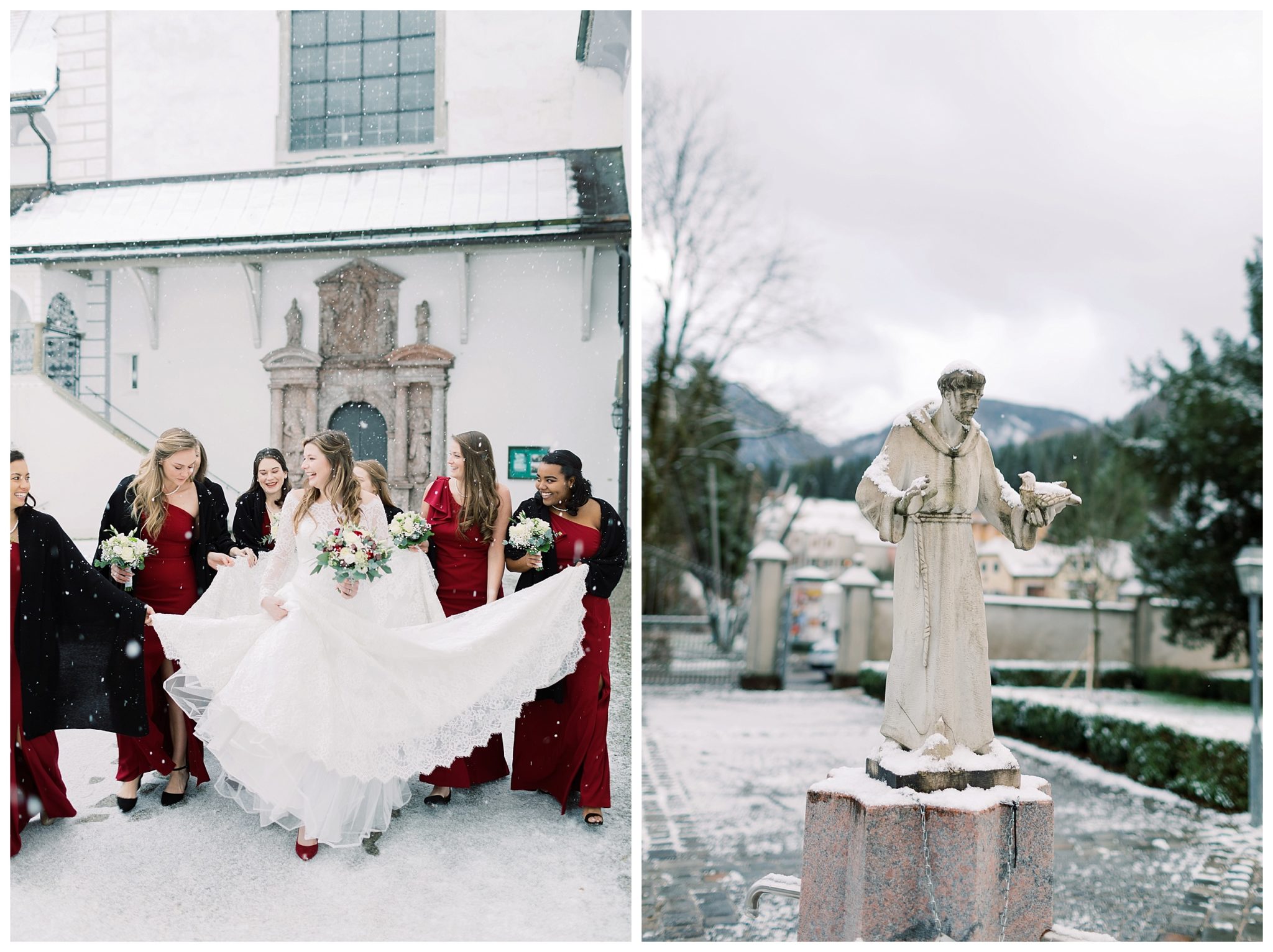 Austrian Winter Wedding | Kartause Charterhouse Wedding | Elizabeth and ...