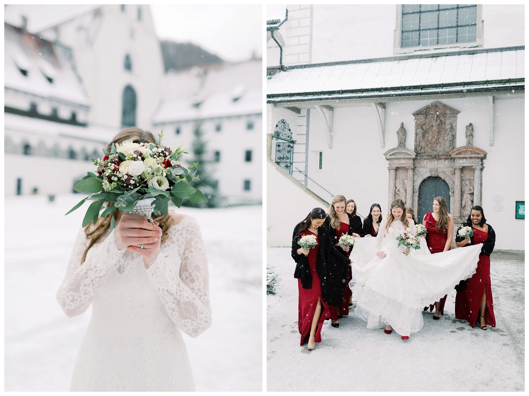 Austrian Winter Wedding | Kartause Charterhouse Wedding | Elizabeth and ...