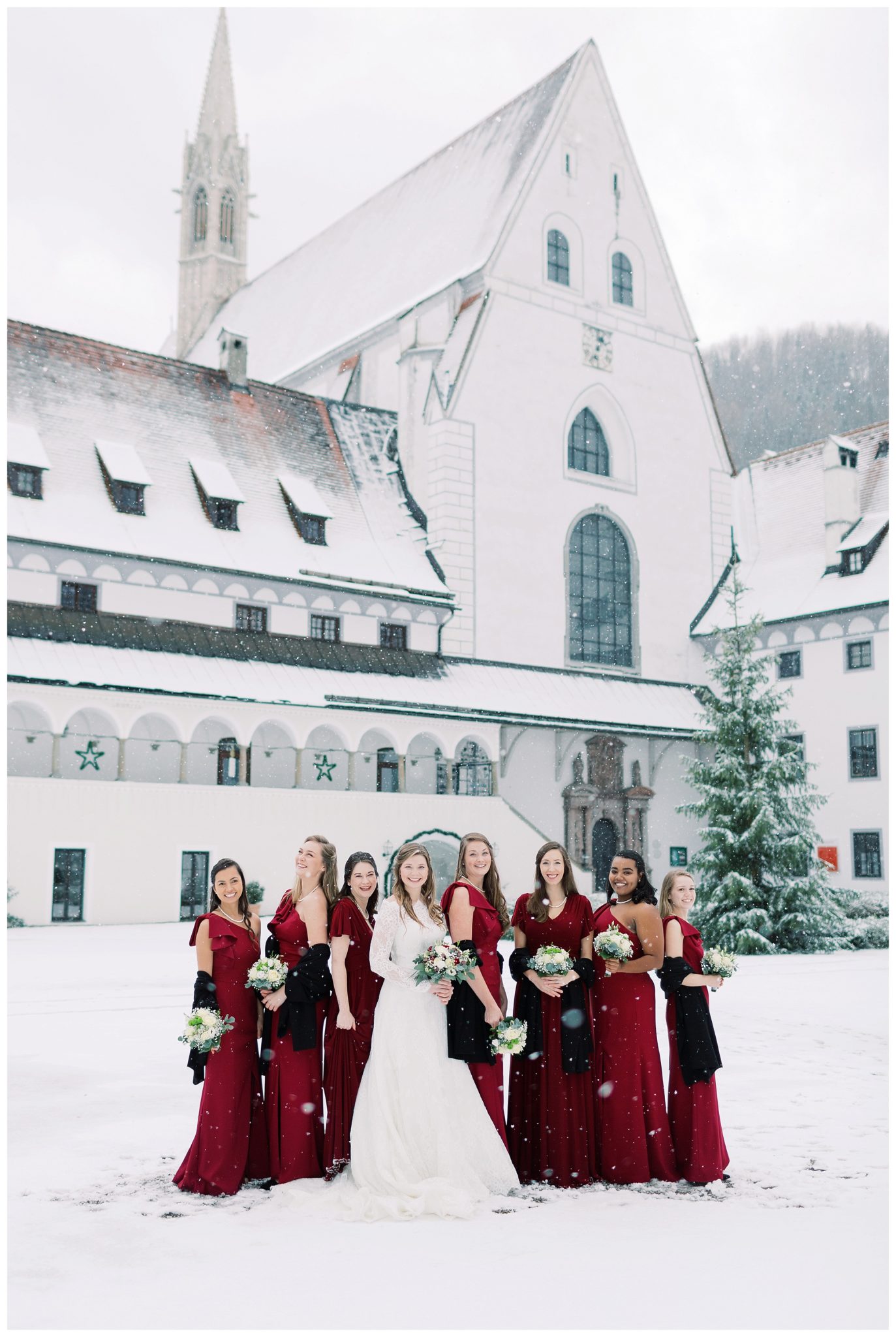 Austrian Winter Wedding | Kartause Charterhouse Wedding | Elizabeth and ...