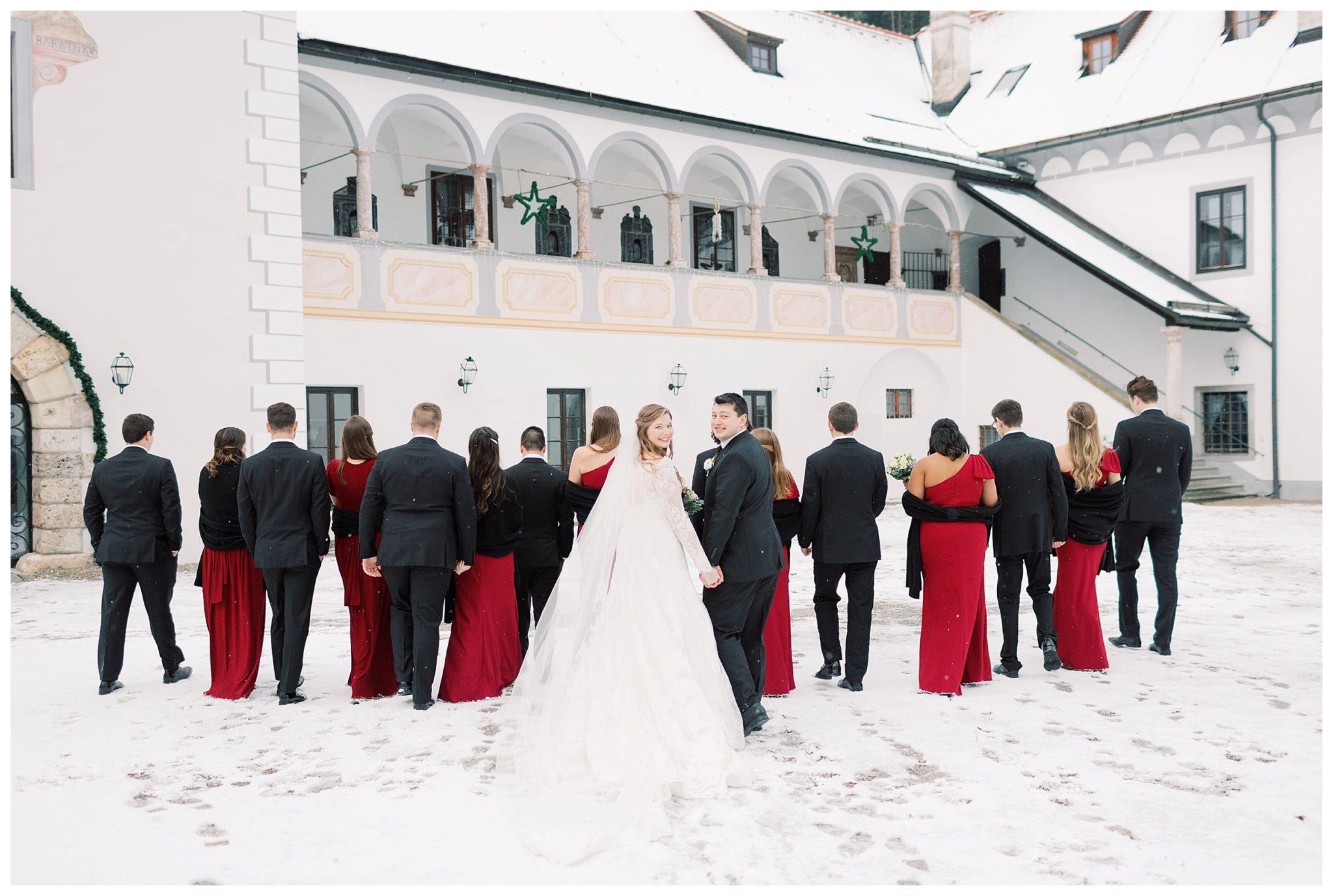Austrian Winter Wedding | Kartause Charterhouse Wedding | Elizabeth and ...