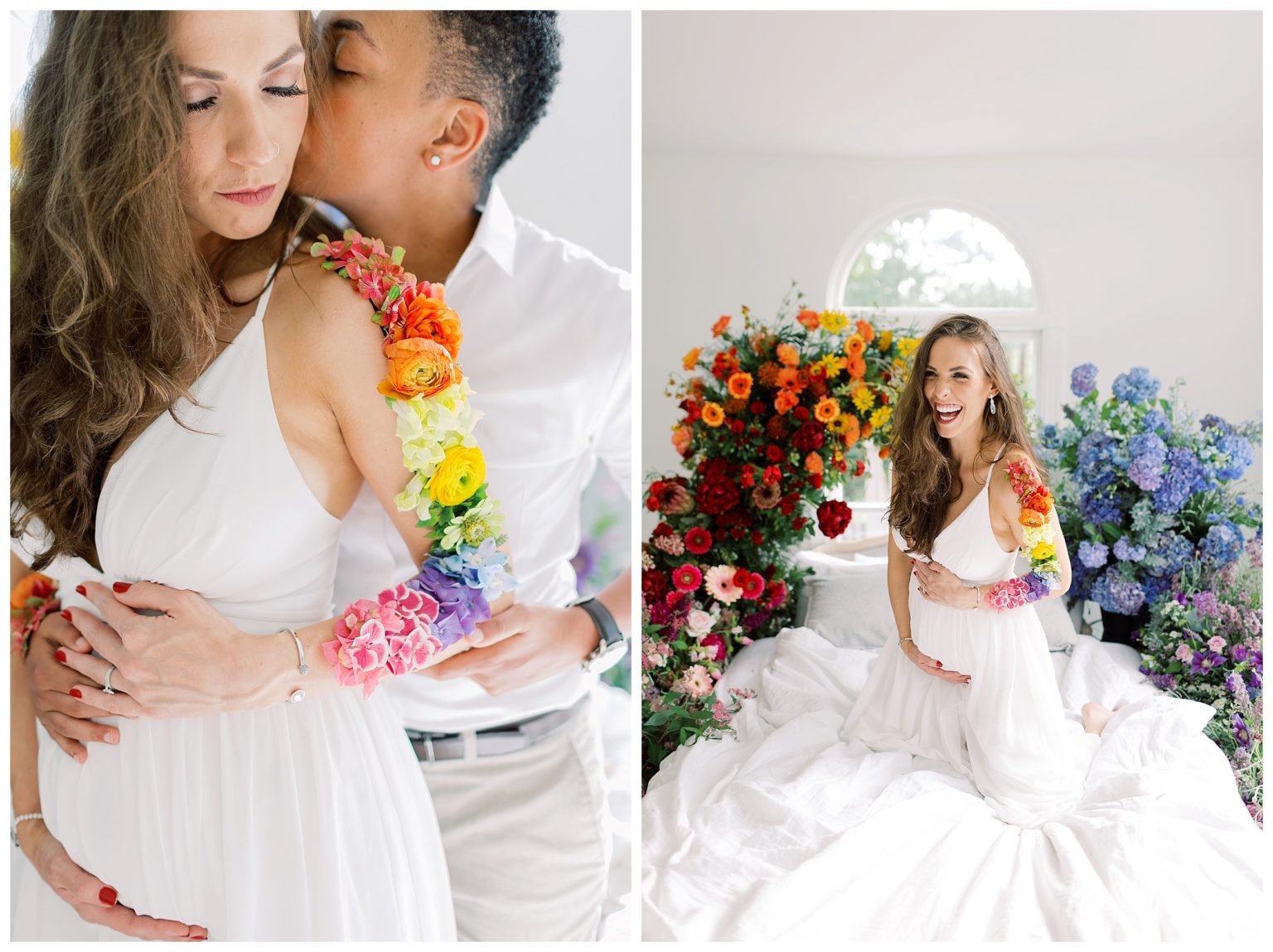 LGBTQ Pride Celebration Shoot | IVF Maternity Session | Lauren and ...