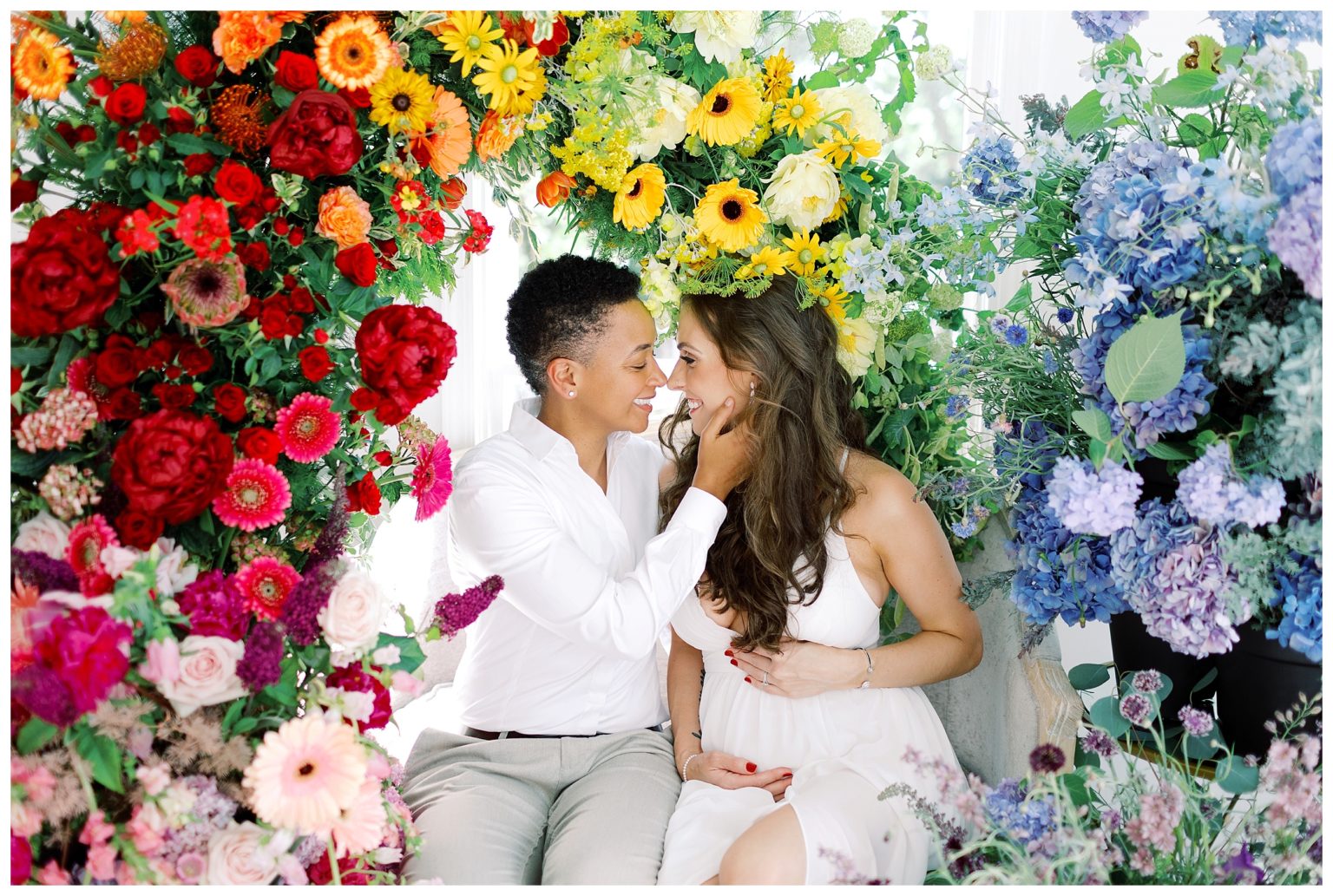 LGBTQ Pride Celebration Shoot | IVF Maternity Session | Lauren and ...