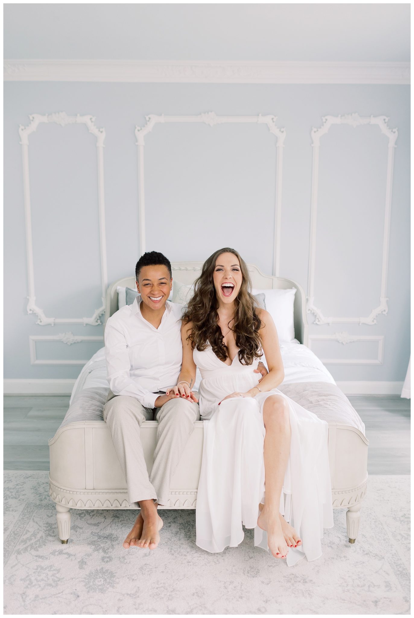 Maternity Boudoir Session | IVF Story | Lauren and Amanda - kir2ben.com