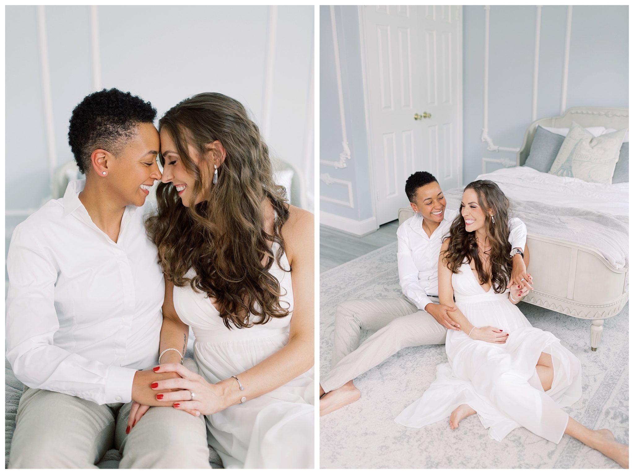 Maternity Boudoir Session | IVF Story | Lauren and Amanda - kir2ben.com