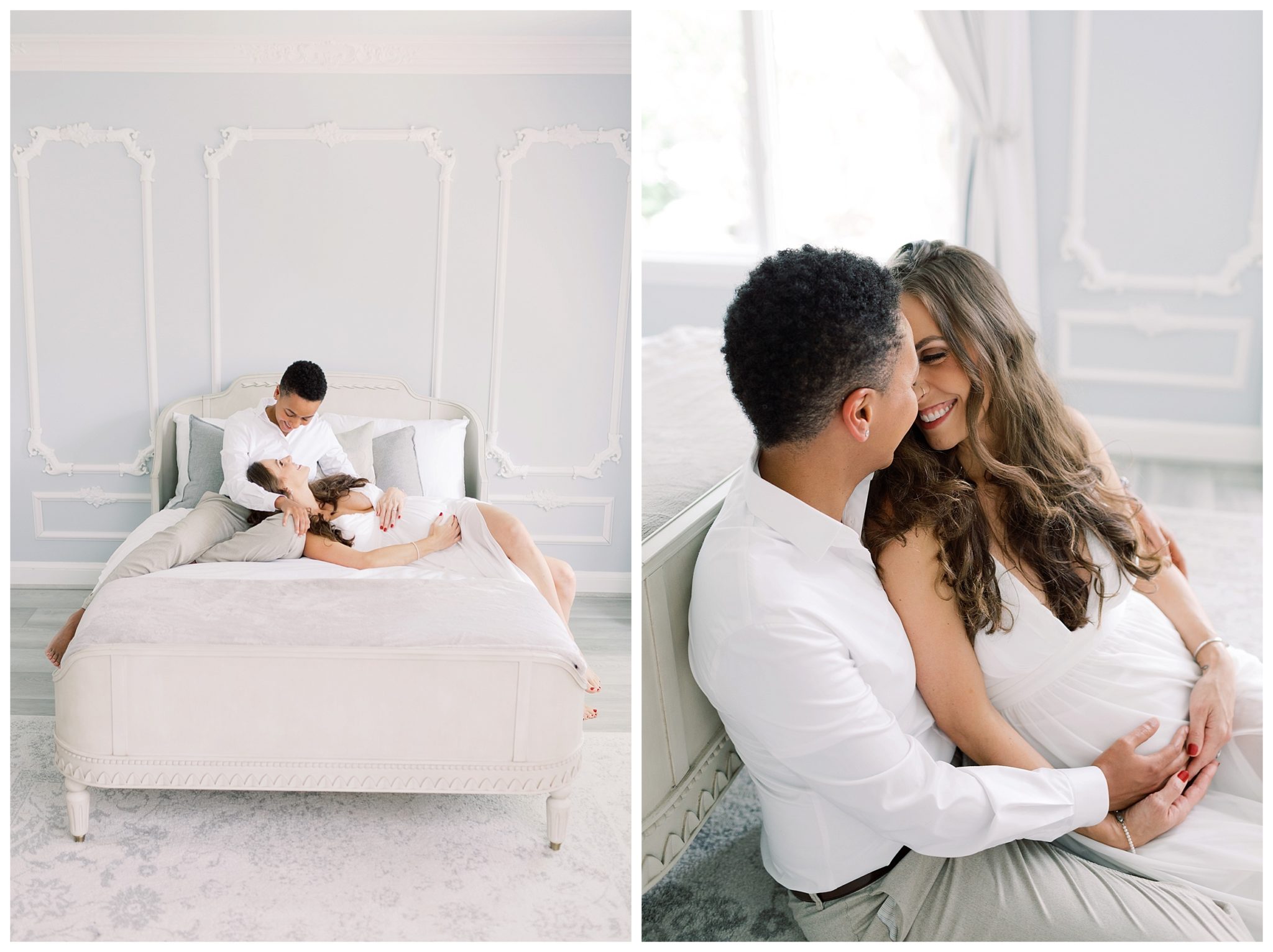 Maternity Boudoir Session | IVF Story | Lauren and Amanda - kir2ben.com