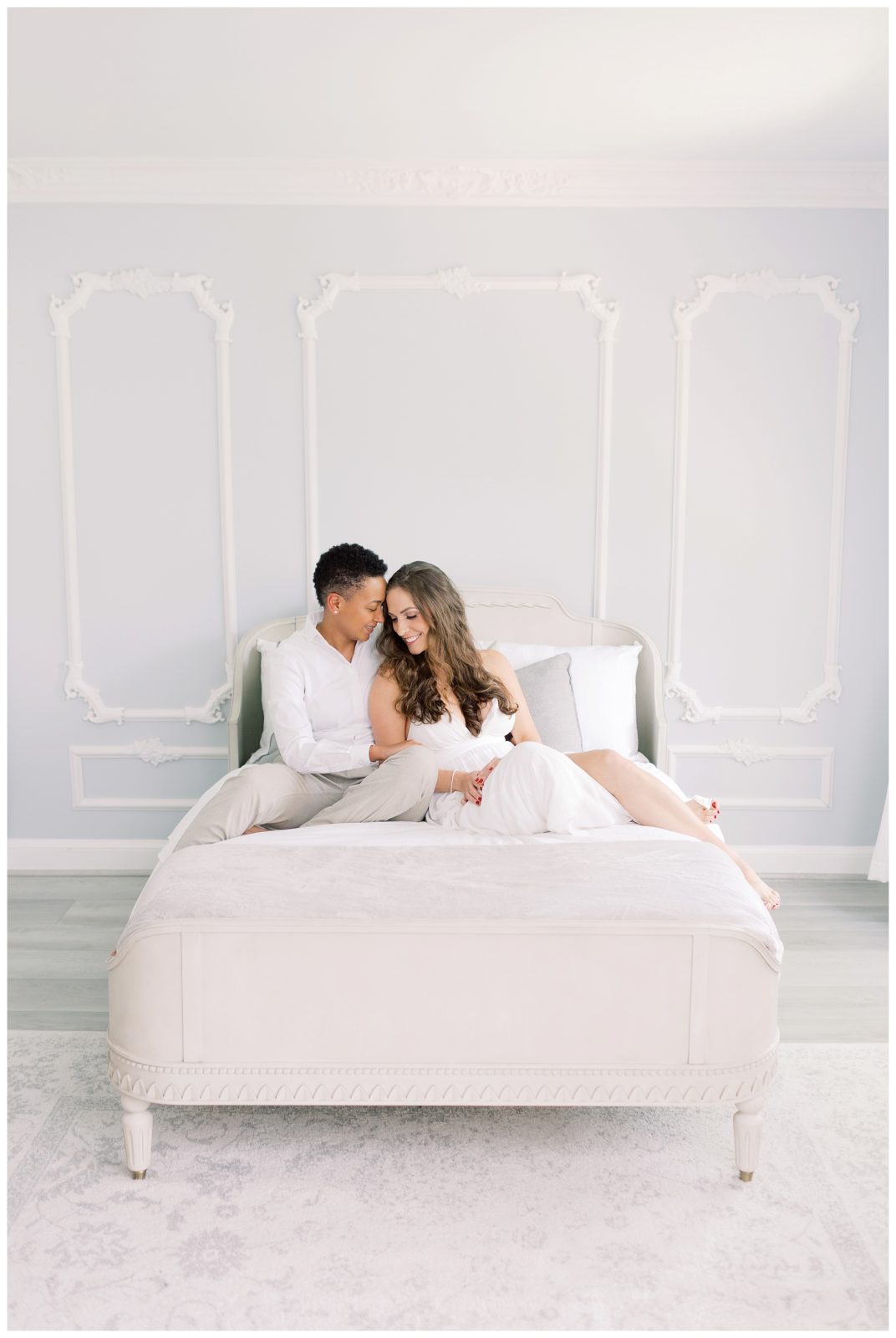 Maternity Boudoir Session | IVF Story | Lauren and Amanda - kir2ben.com