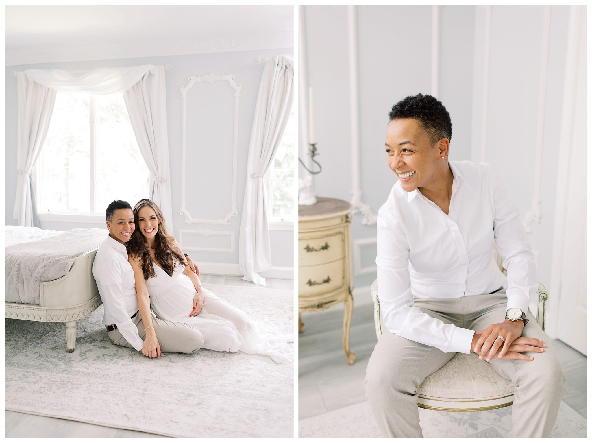 Maternity Boudoir Session | IVF Story | Lauren and Amanda - kir2ben.com