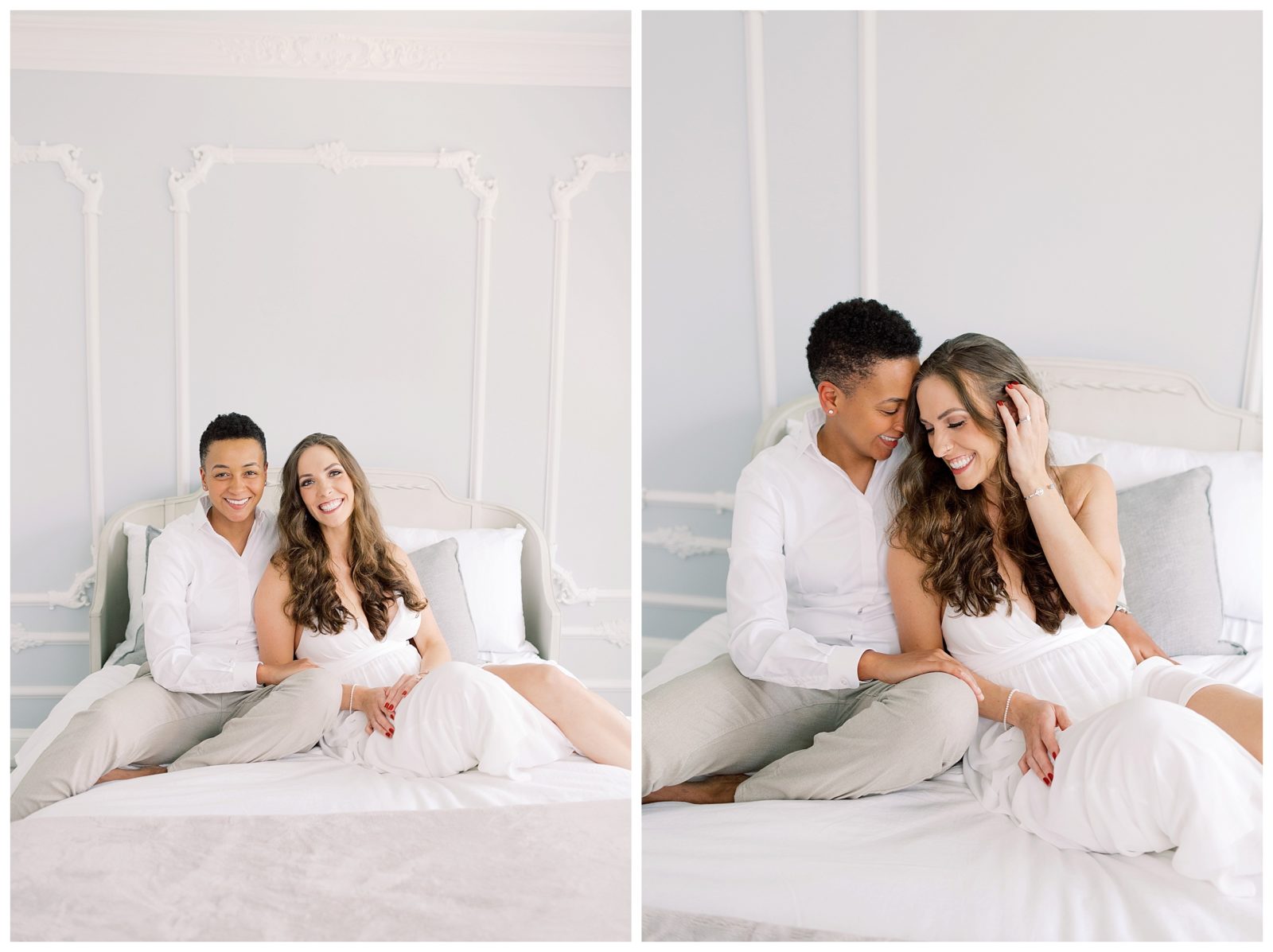 Maternity Boudoir Session | IVF Story | Lauren and Amanda - kir2ben.com