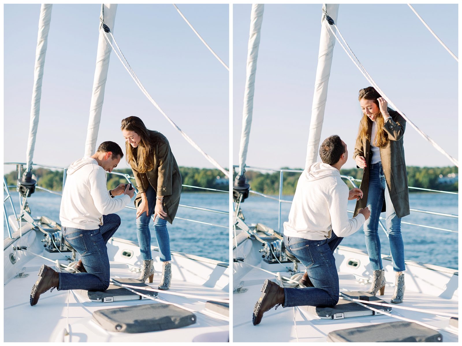 Surprise Boat Proposal | Annapolis Sailboat Proposal | Kate and George ...