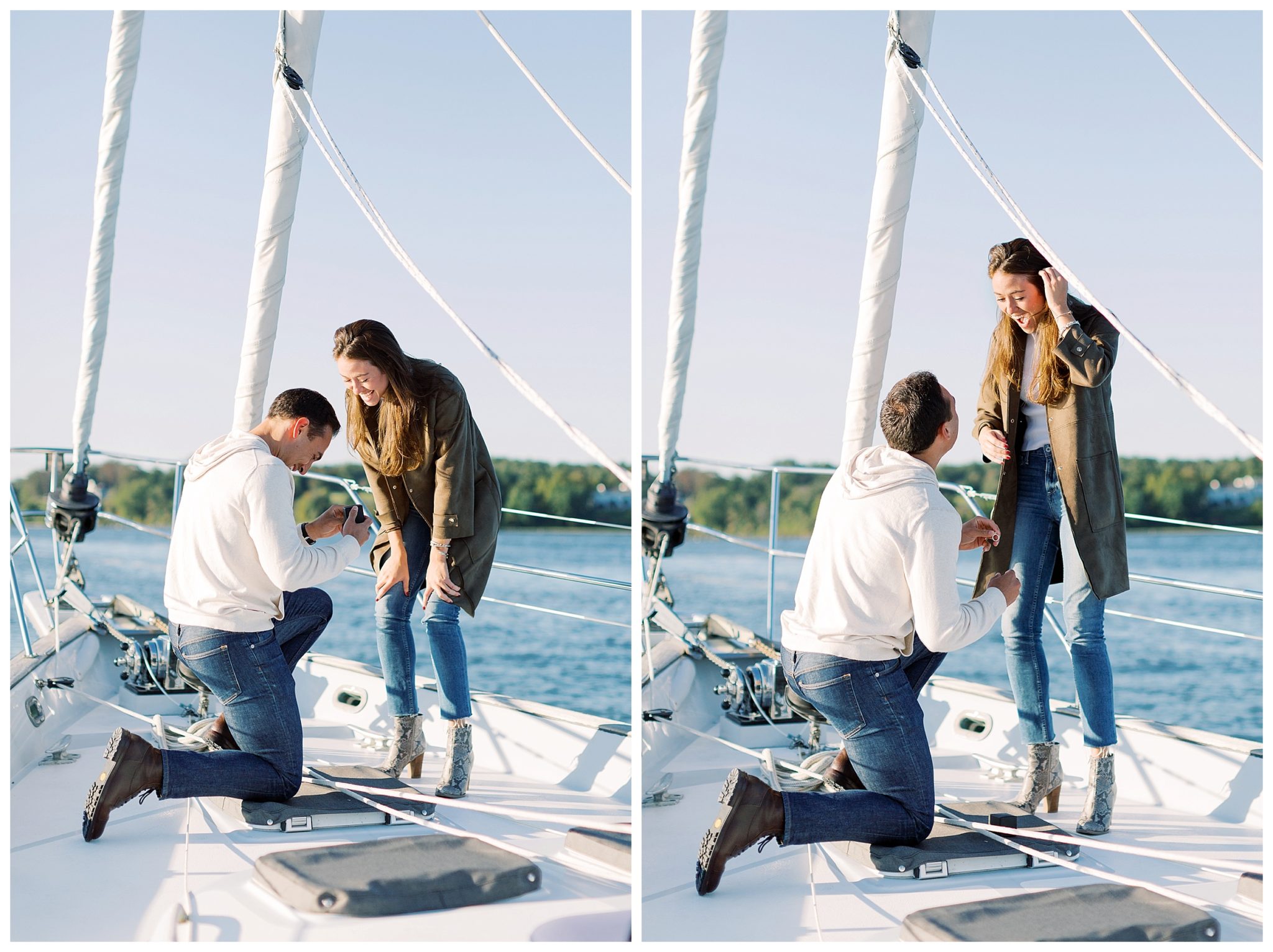 Surprise Boat Proposal | Annapolis Sailboat Proposal | Kate and George ...