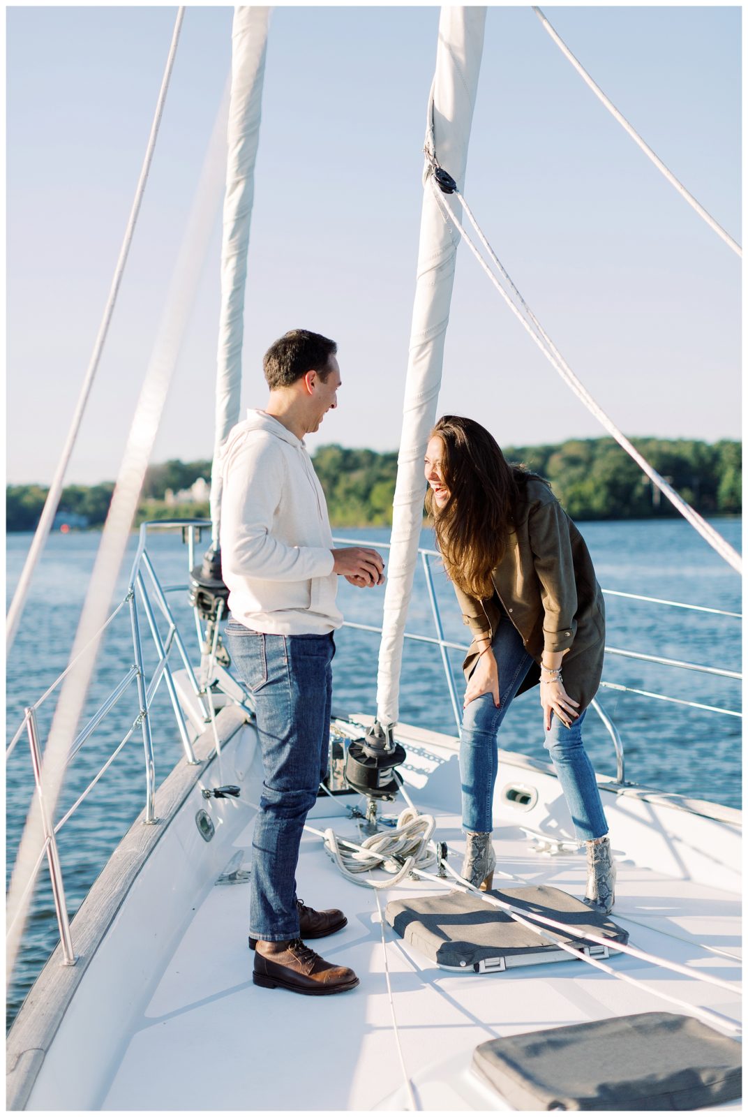 Surprise Boat Proposal | Annapolis Sailboat Proposal | Kate and George ...