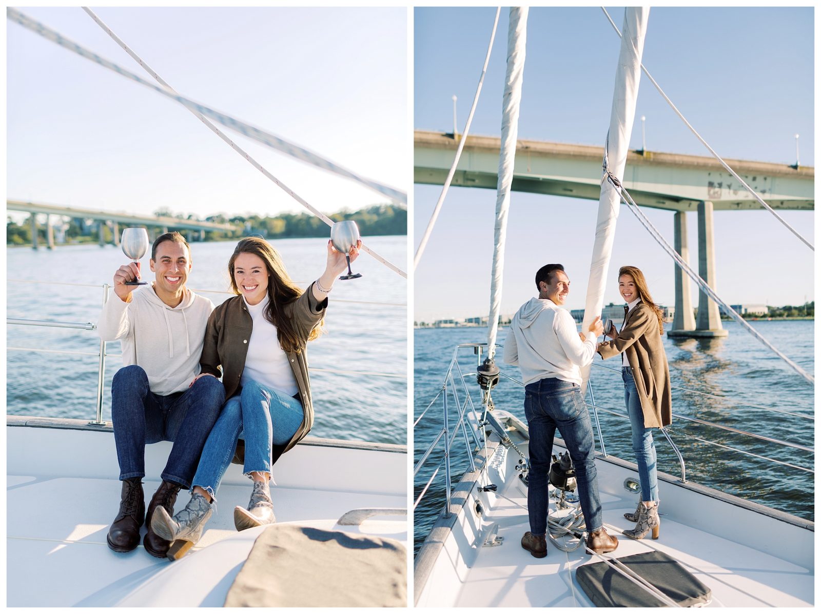 Surprise Boat Proposal | Annapolis Sailboat Proposal | Kate and George ...