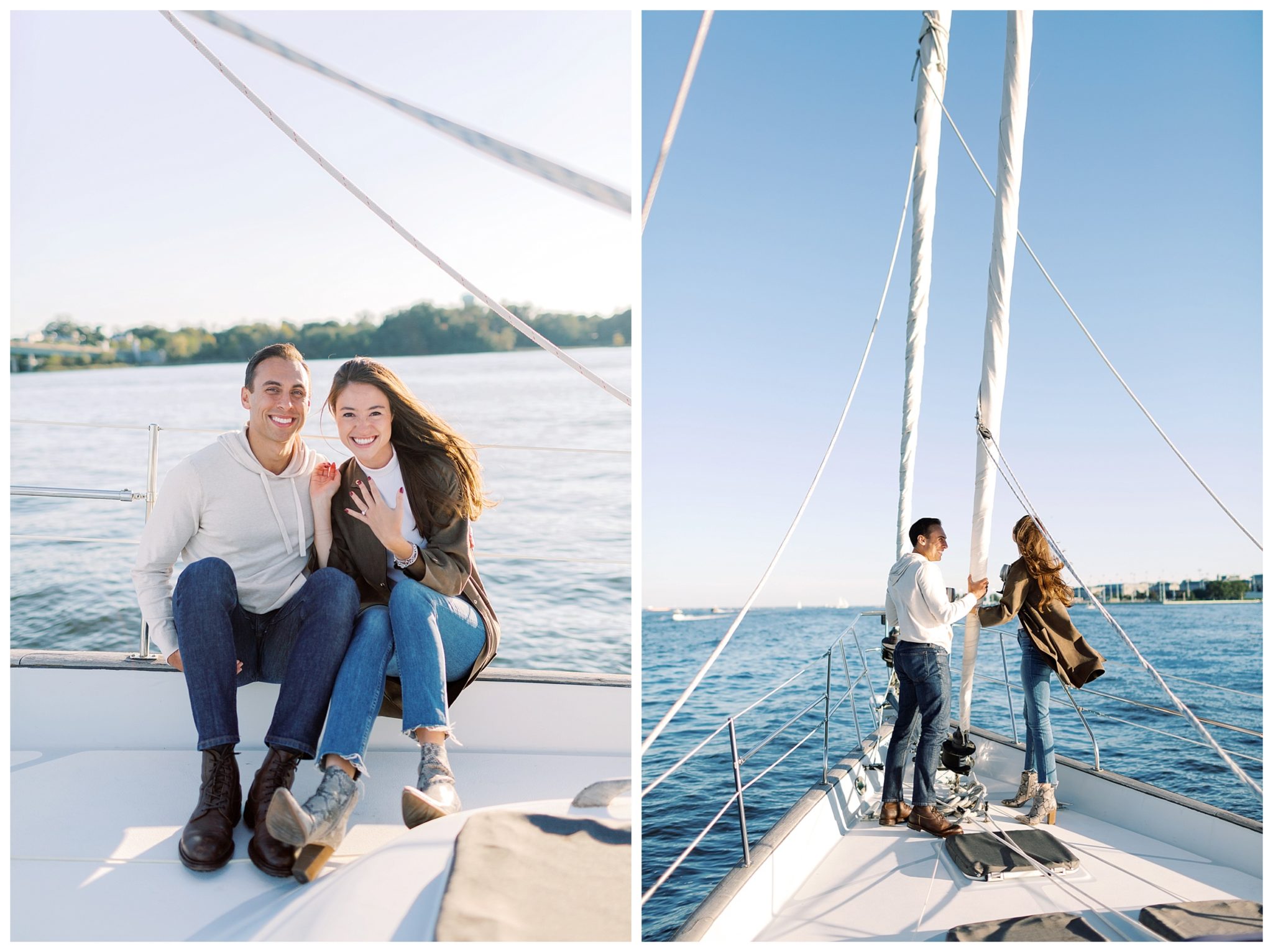 Surprise Boat Proposal | Annapolis Sailboat Proposal | Kate and George ...