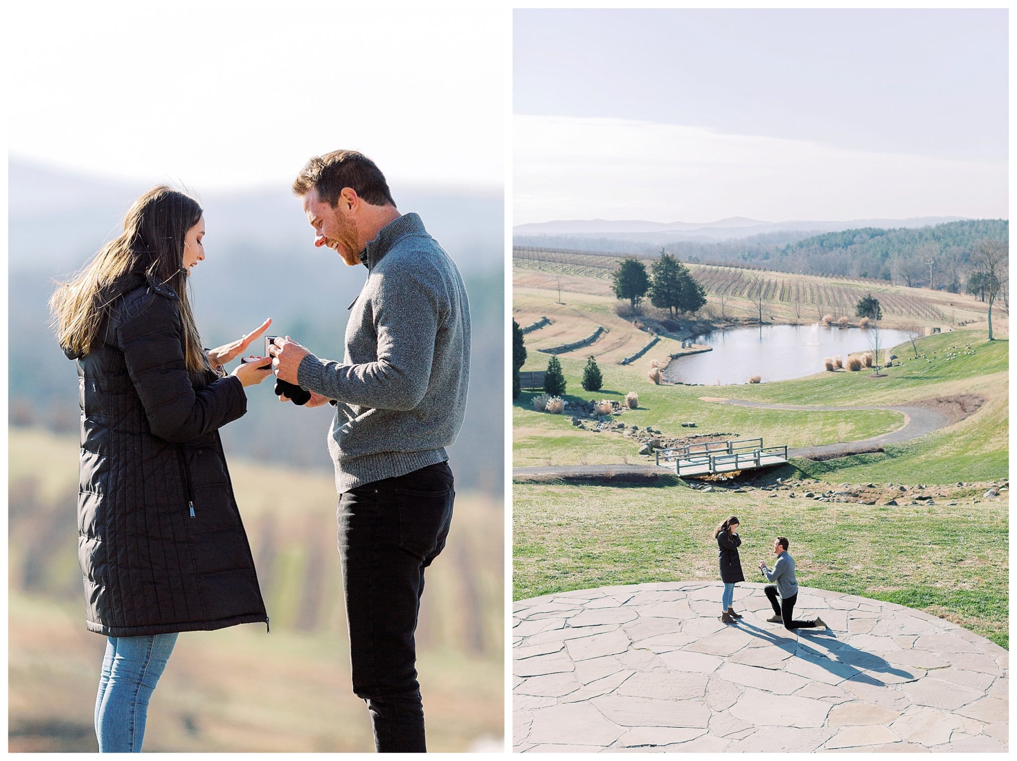 Stone Tower Winery Proposal | Virginia Wedding Proposal Photos | Ryan ...