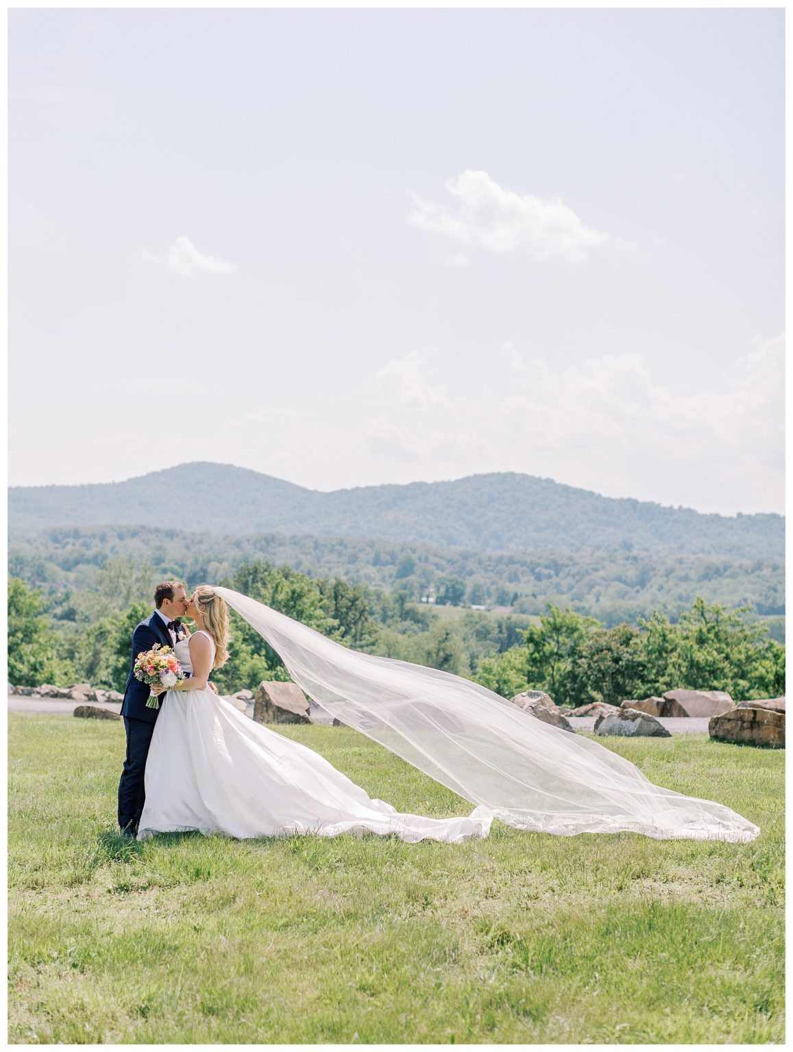 Blue Valley Vineyard Wedding | Colorful Virginia Winery Wedding ...