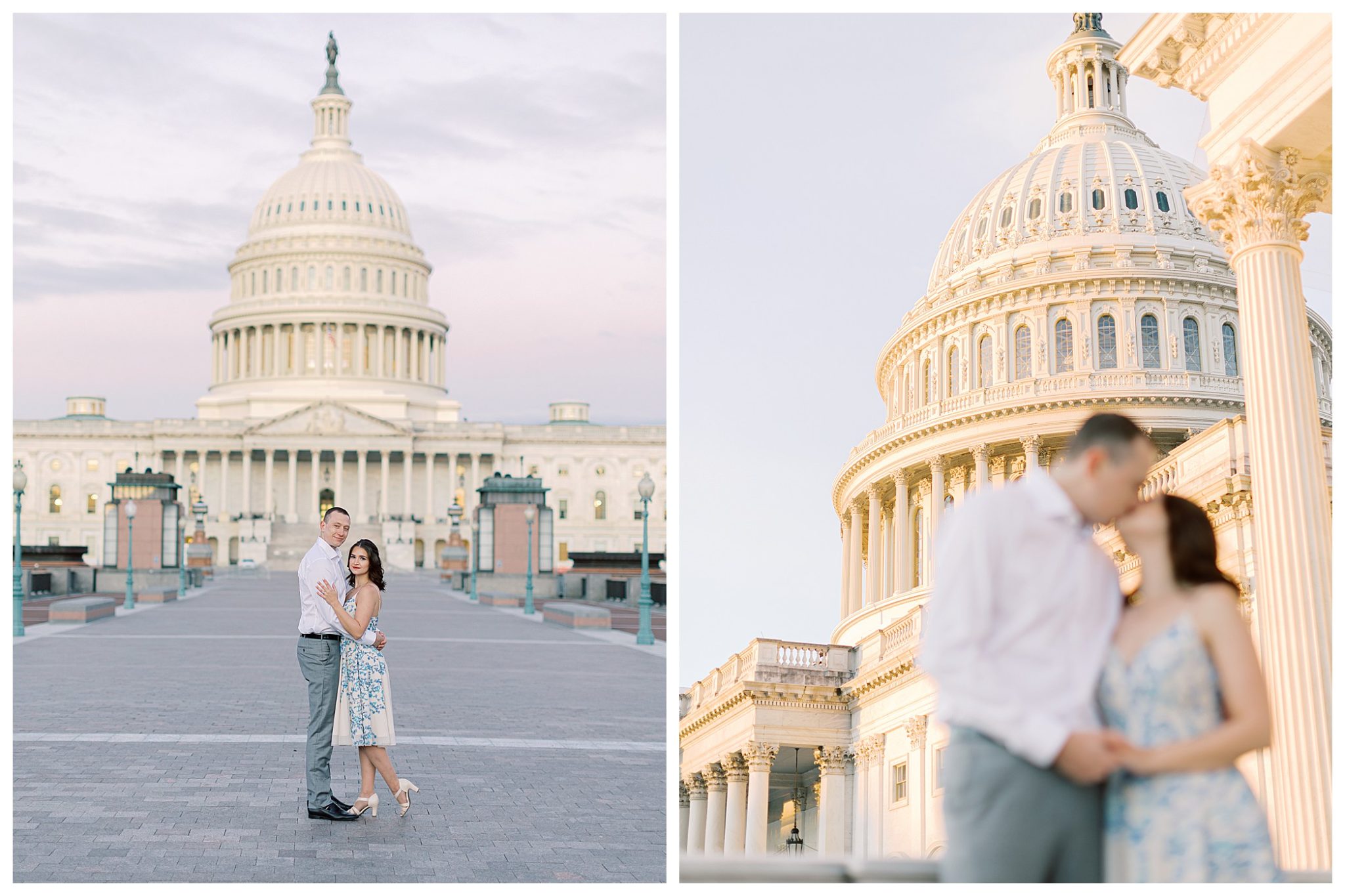 DC Capitol Engagement Session | Capitol Hill Engagement Pictures | Classic DC Engagement Maria ...