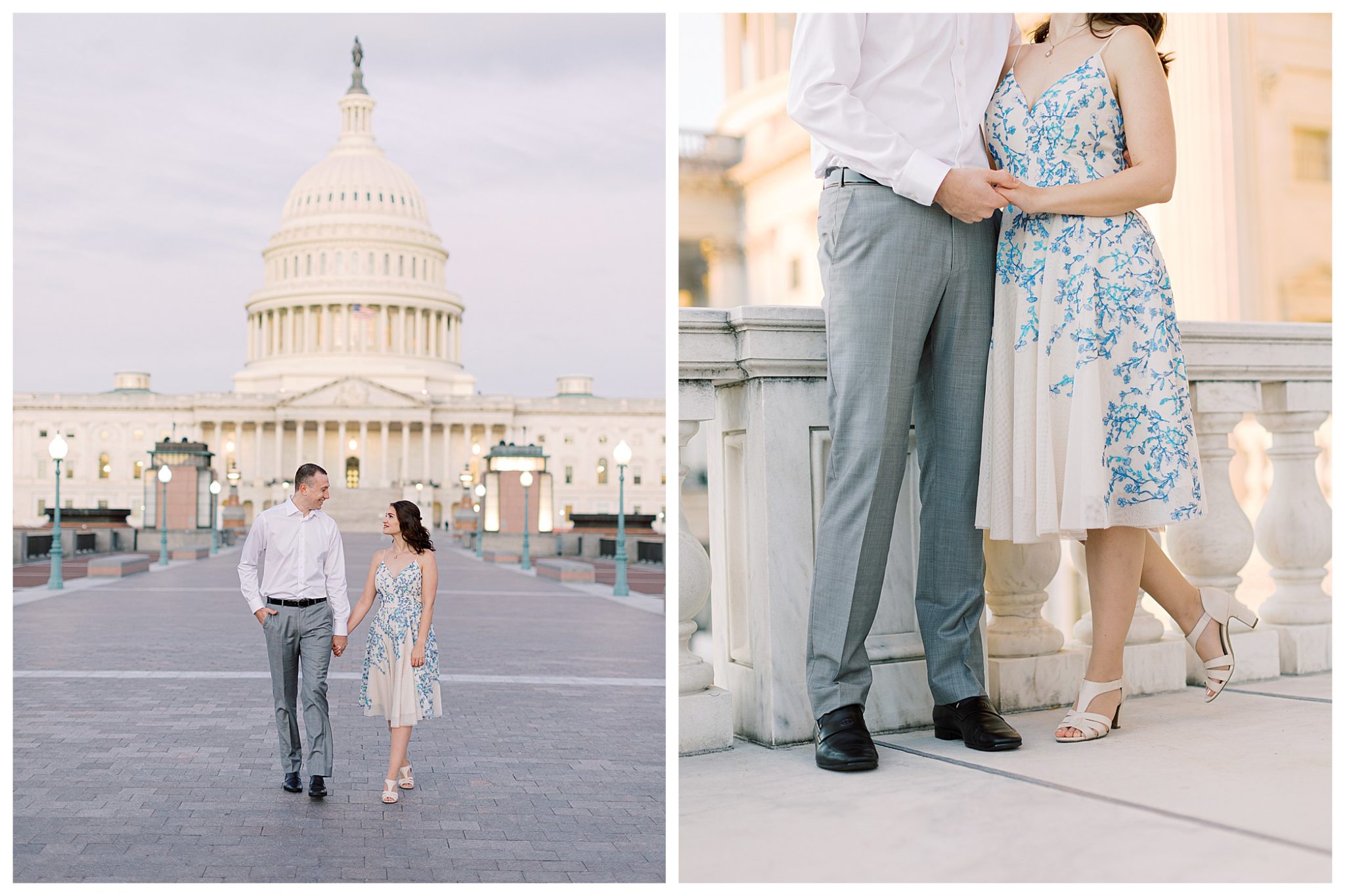 DC Capitol Engagement Session | Capitol Hill Engagement Pictures | Classic DC Engagement Maria ...