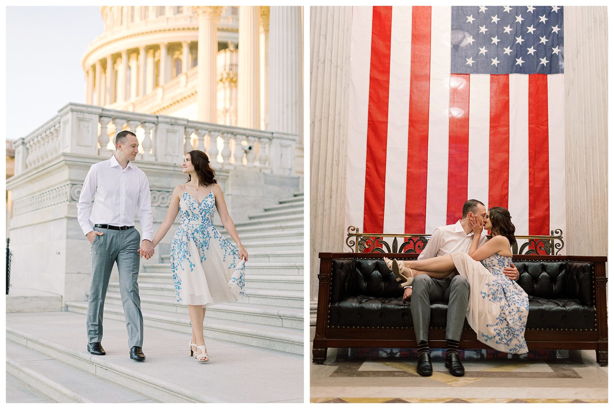DC Capitol Engagement Session | Capitol Hill Engagement Pictures | Classic DC Engagement Maria ...
