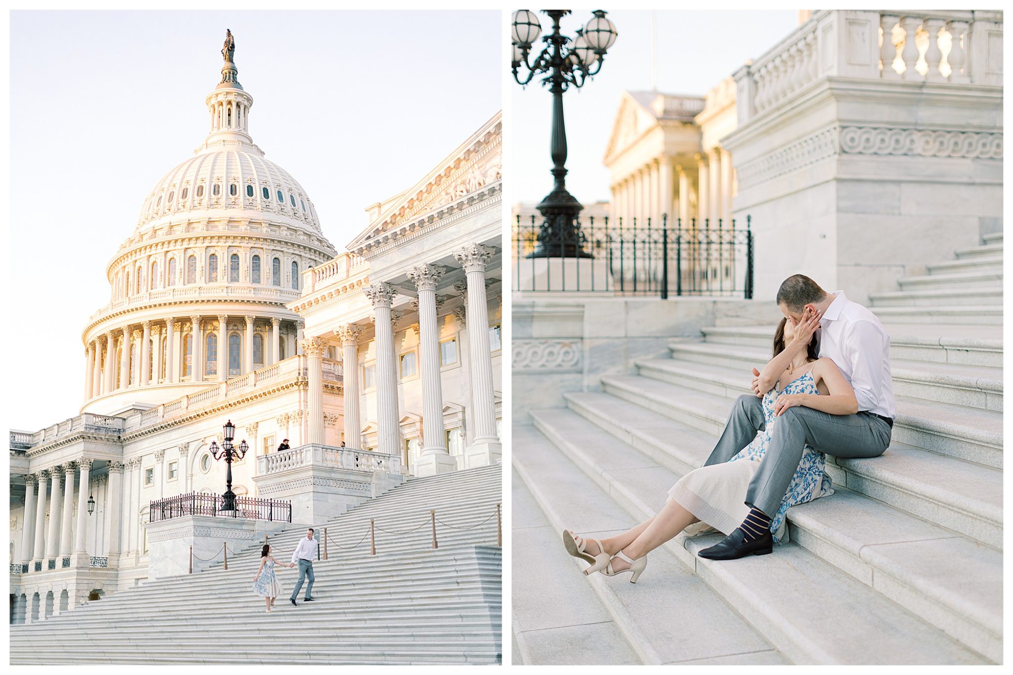 DC Capitol Engagement Session | Capitol Hill Engagement Pictures | Classic DC Engagement Maria ...