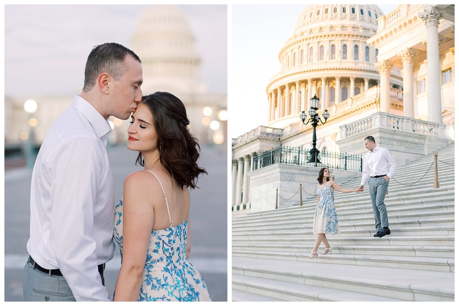 DC Capitol Engagement Session | Capitol Hill Engagement Pictures | Classic DC Engagement Maria ...