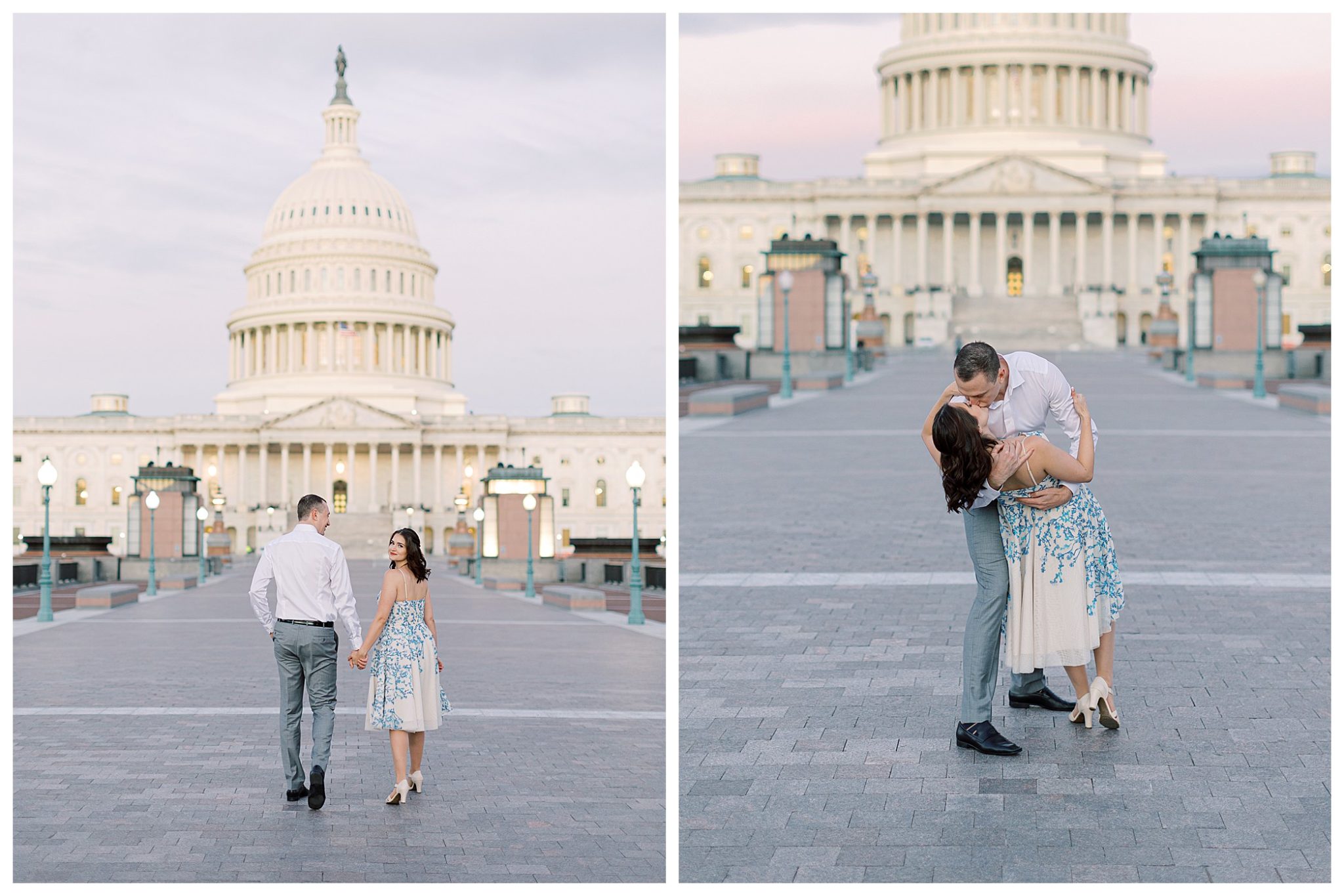 DC Capitol Engagement Session | Capitol Hill Engagement Pictures | Classic DC Engagement Maria ...