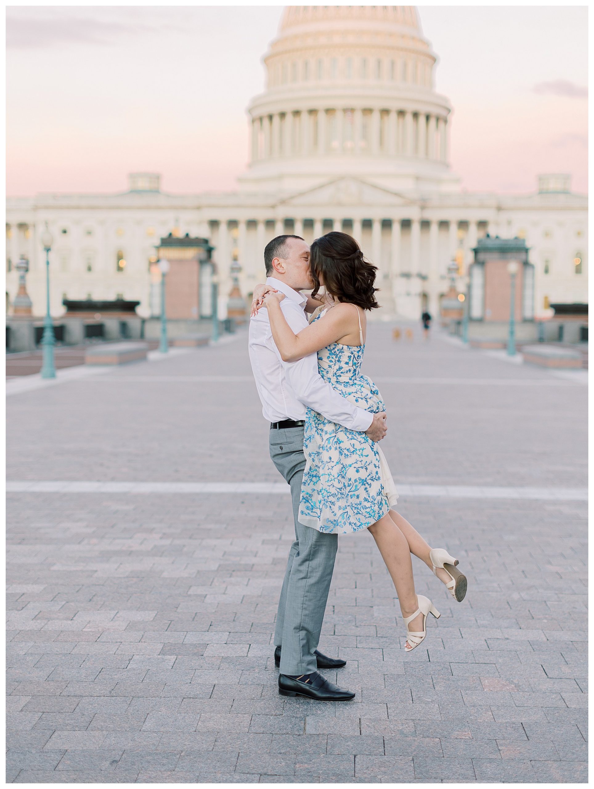 DC Capitol Engagement Session | Capitol Hill Engagement Pictures | Classic DC Engagement Maria ...