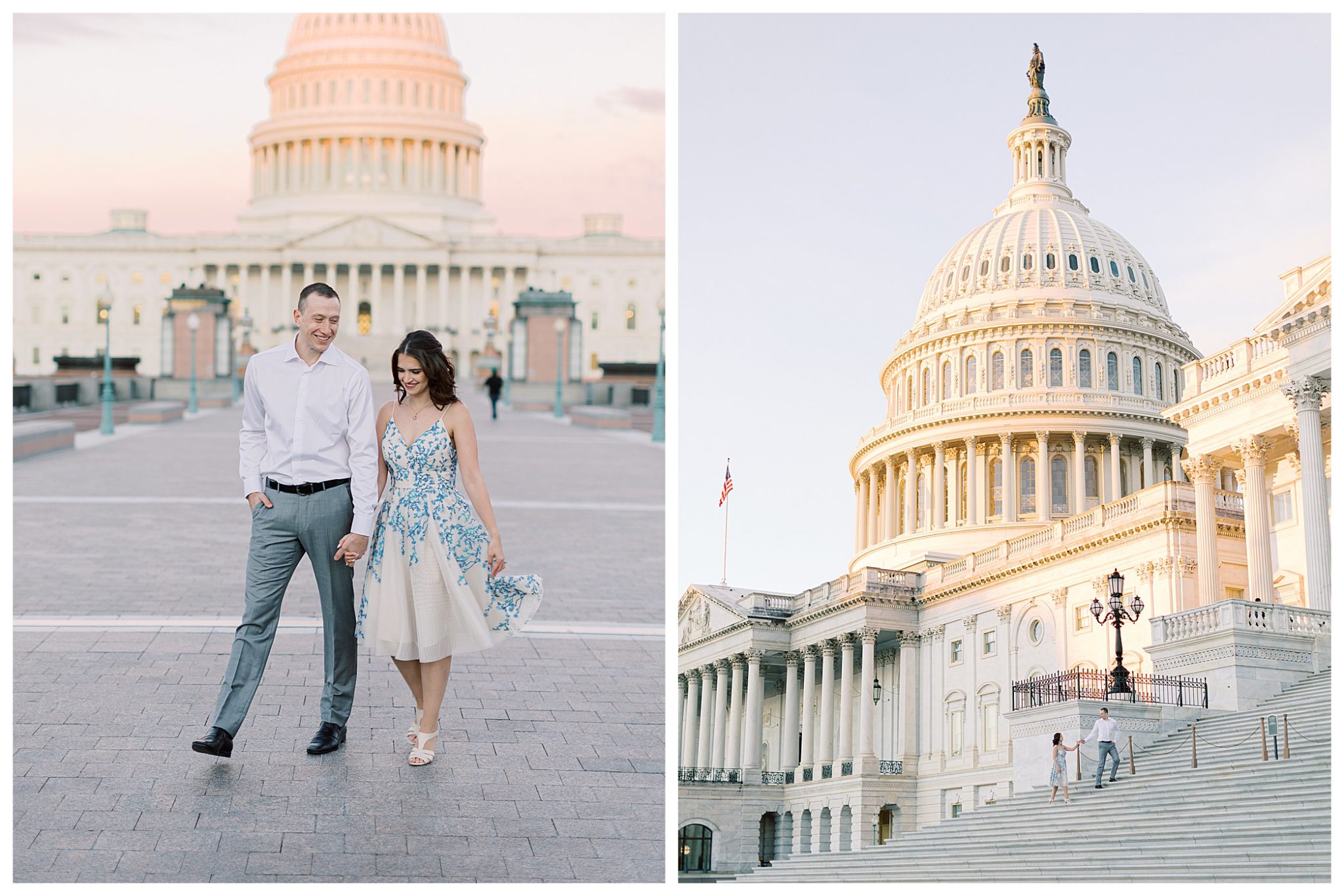 DC Capitol Engagement Session | Capitol Hill Engagement Pictures | Classic DC Engagement Maria ...