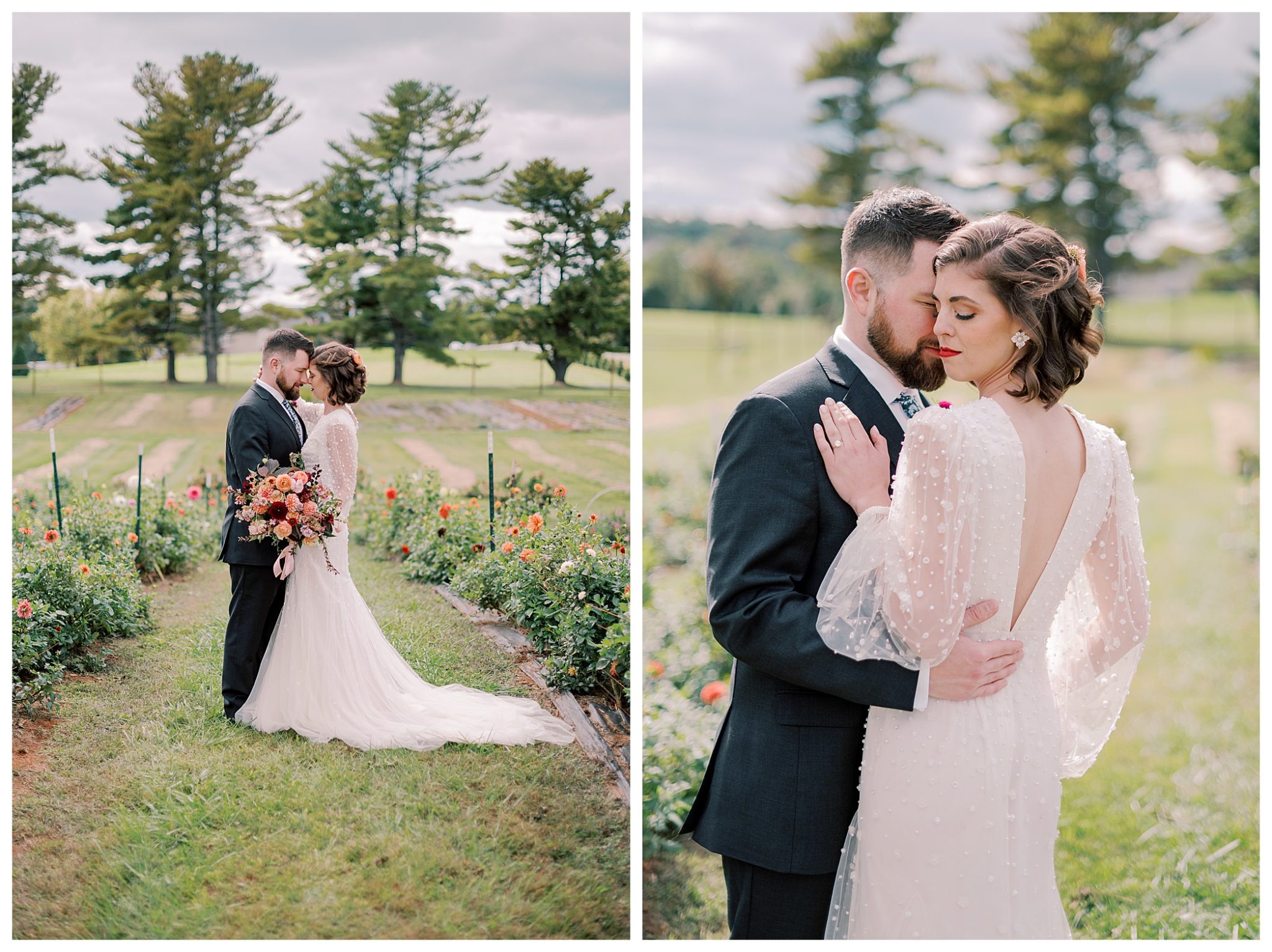 Hope Flower Farm Wedding | Virginia Estate Wedding | Sam and Trevor ...