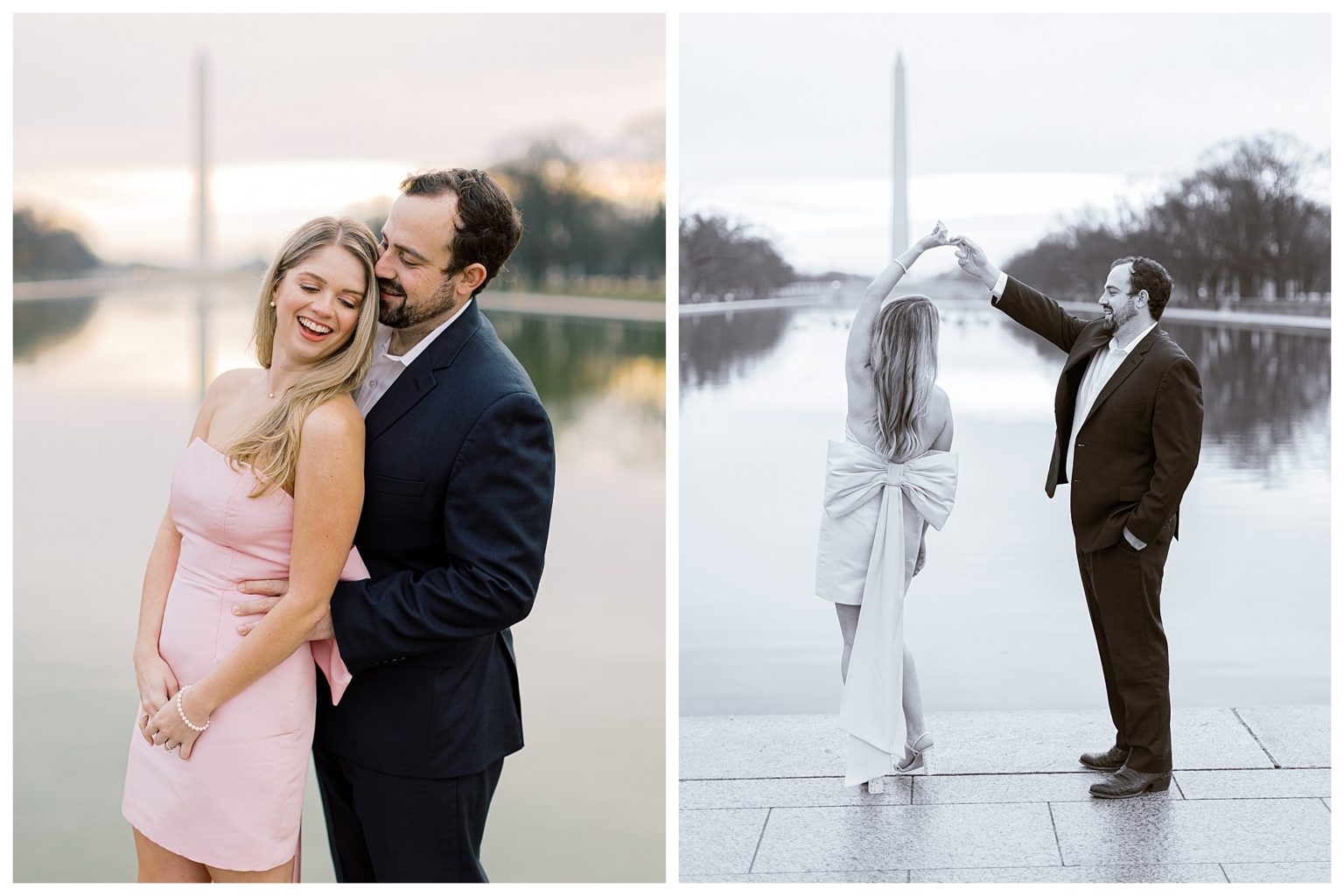 Preppy DC Engagement Session | Stylish National Mall Engagement Session ...