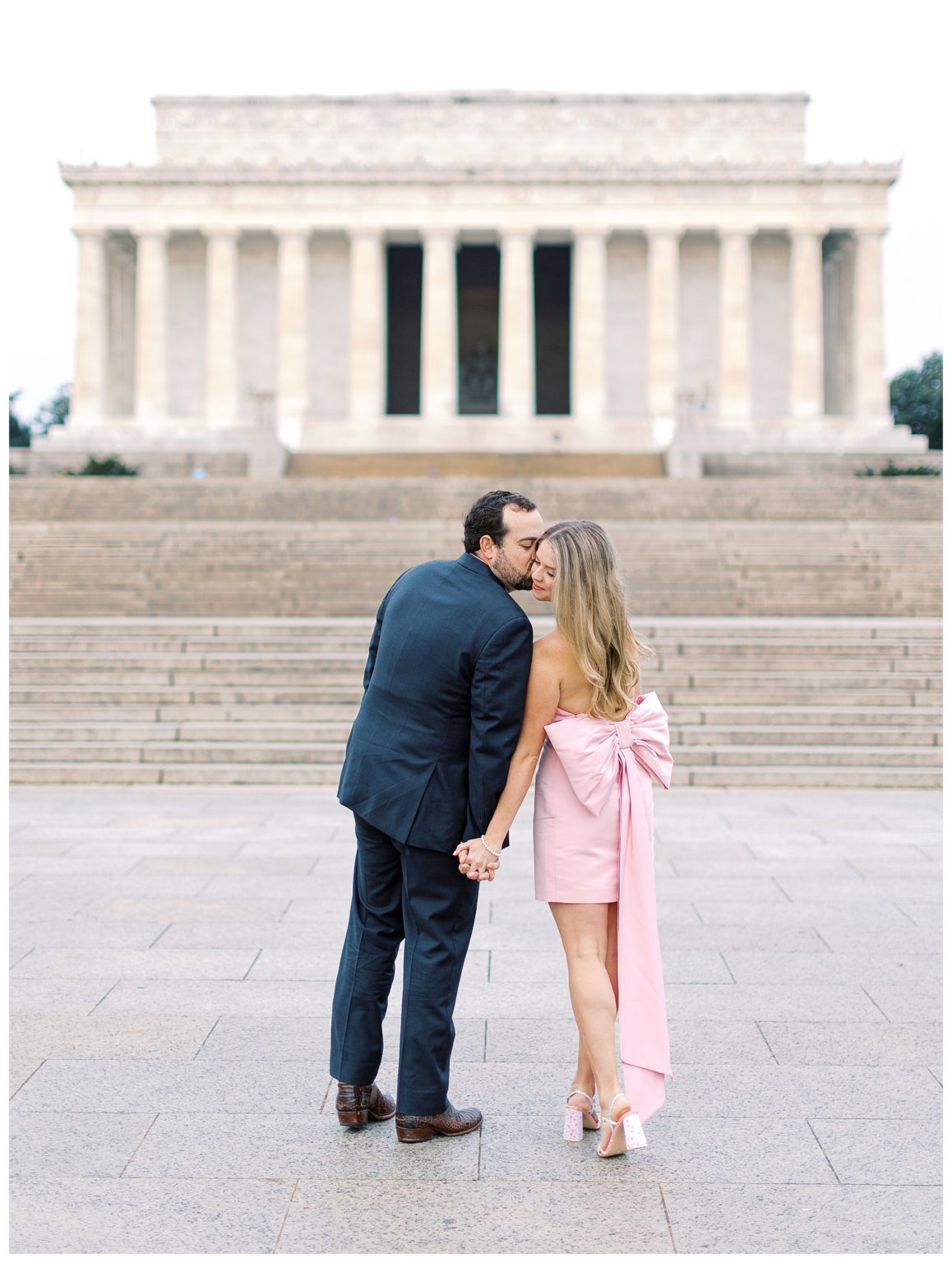Preppy DC Engagement Session | Stylish National Mall Engagement Session ...