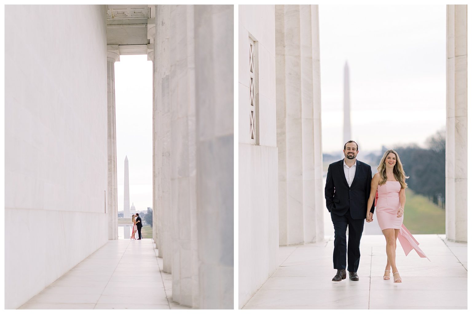 Preppy DC Engagement Session | Stylish National Mall Engagement Session ...