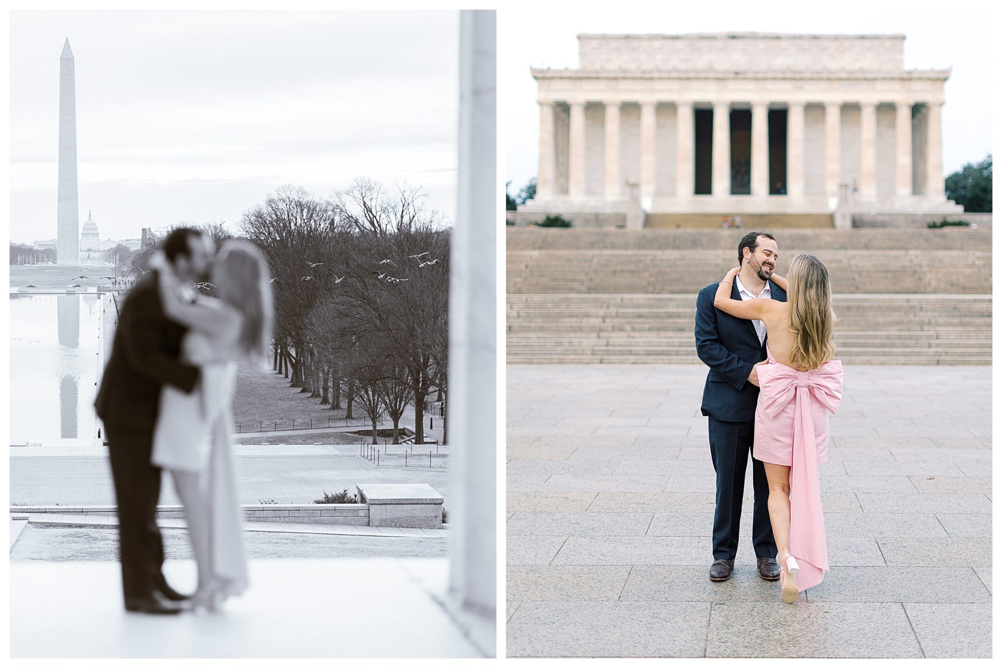 Preppy DC Engagement Session | Stylish National Mall Engagement Session ...