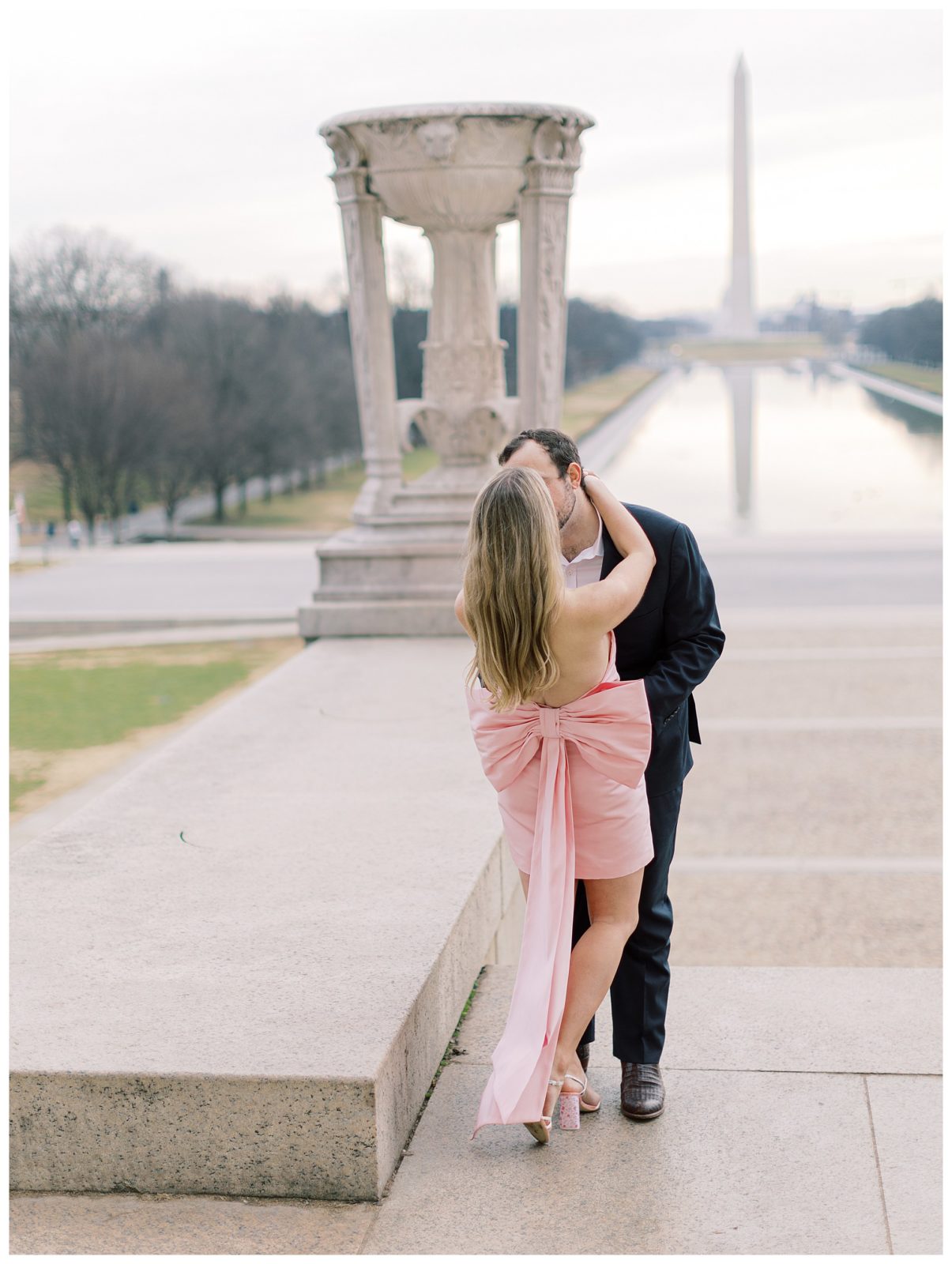 Preppy DC Engagement Session | Stylish National Mall Engagement Session ...