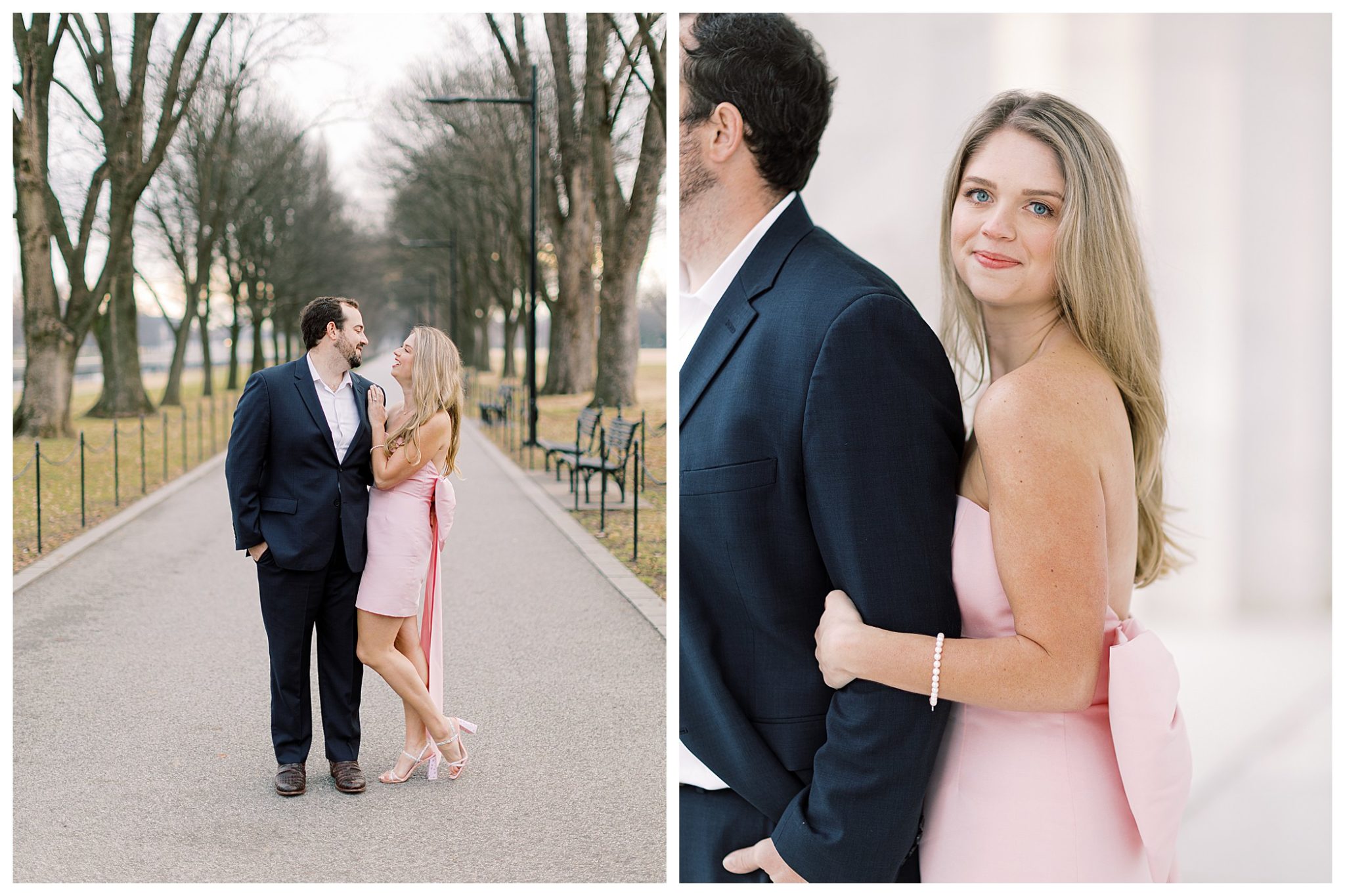 Preppy DC Engagement Session | Stylish National Mall Engagement Session ...