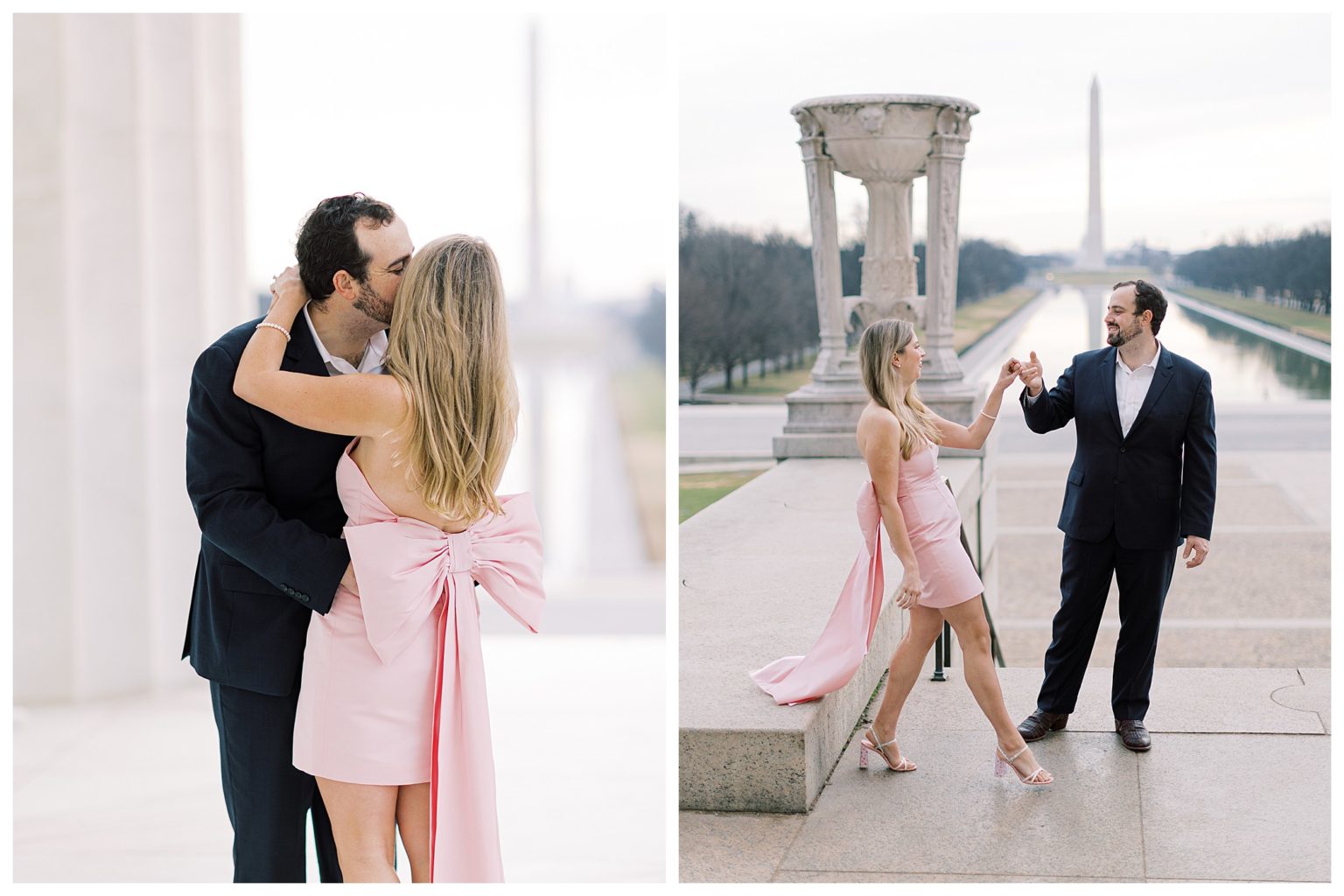 Preppy DC Engagement Session | Stylish National Mall Engagement Session ...