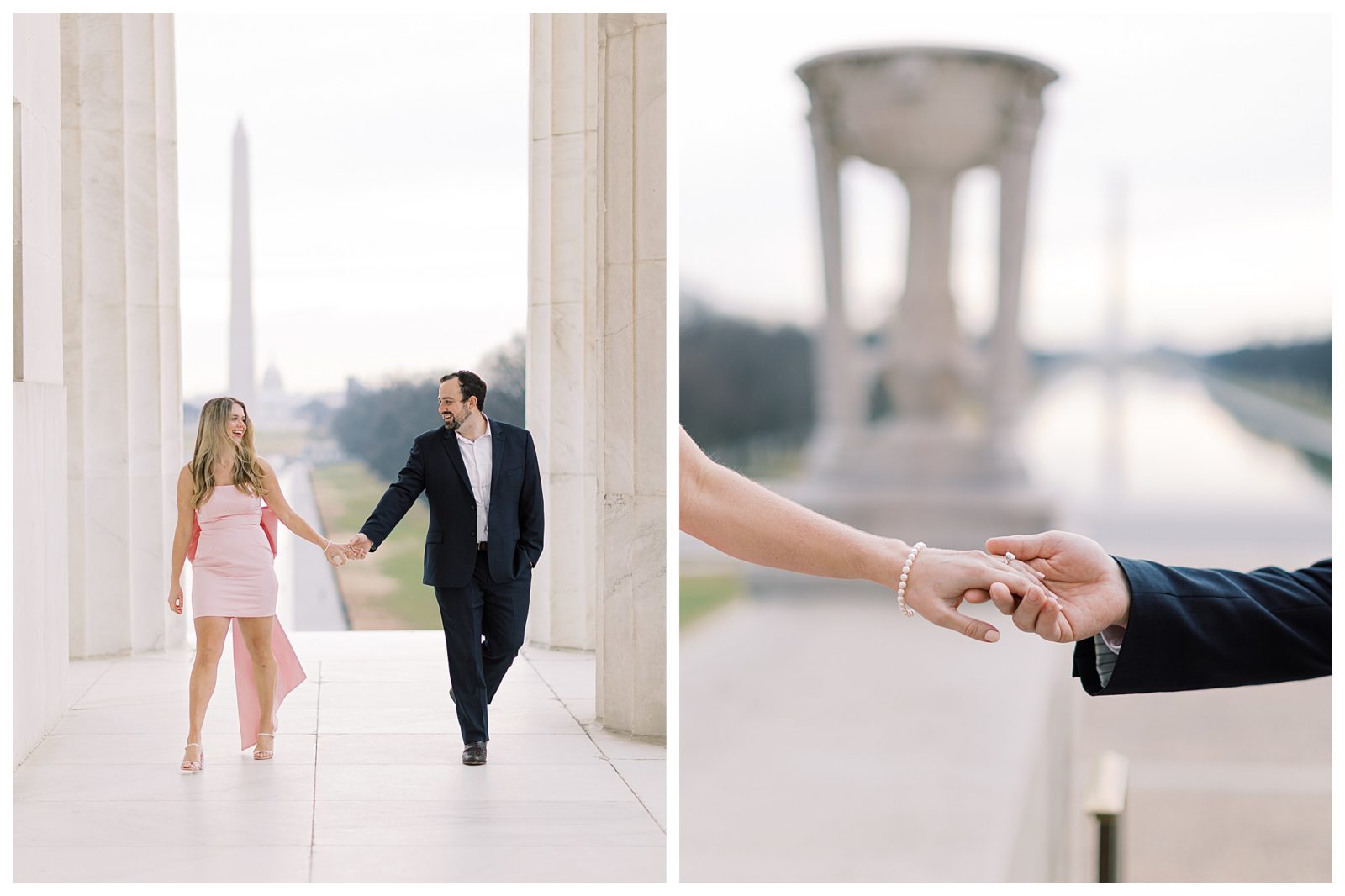 Preppy DC Engagement Session | Stylish National Mall Engagement Session ...
