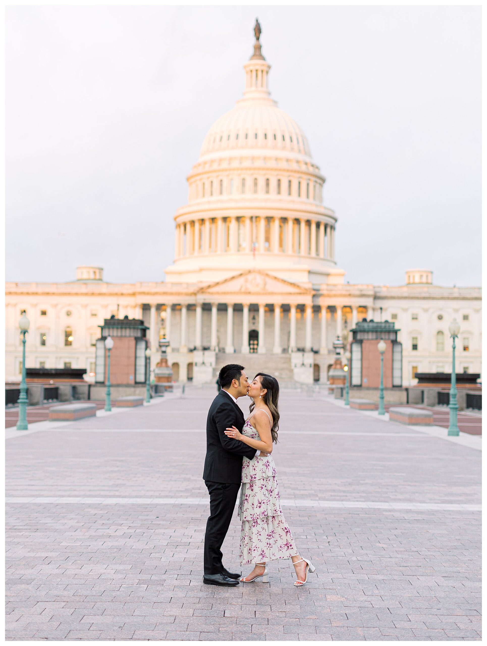 Capitol Hill Engagement Session | DC Capitol Building Engagement | Jamie and Bryan - kir2ben.com