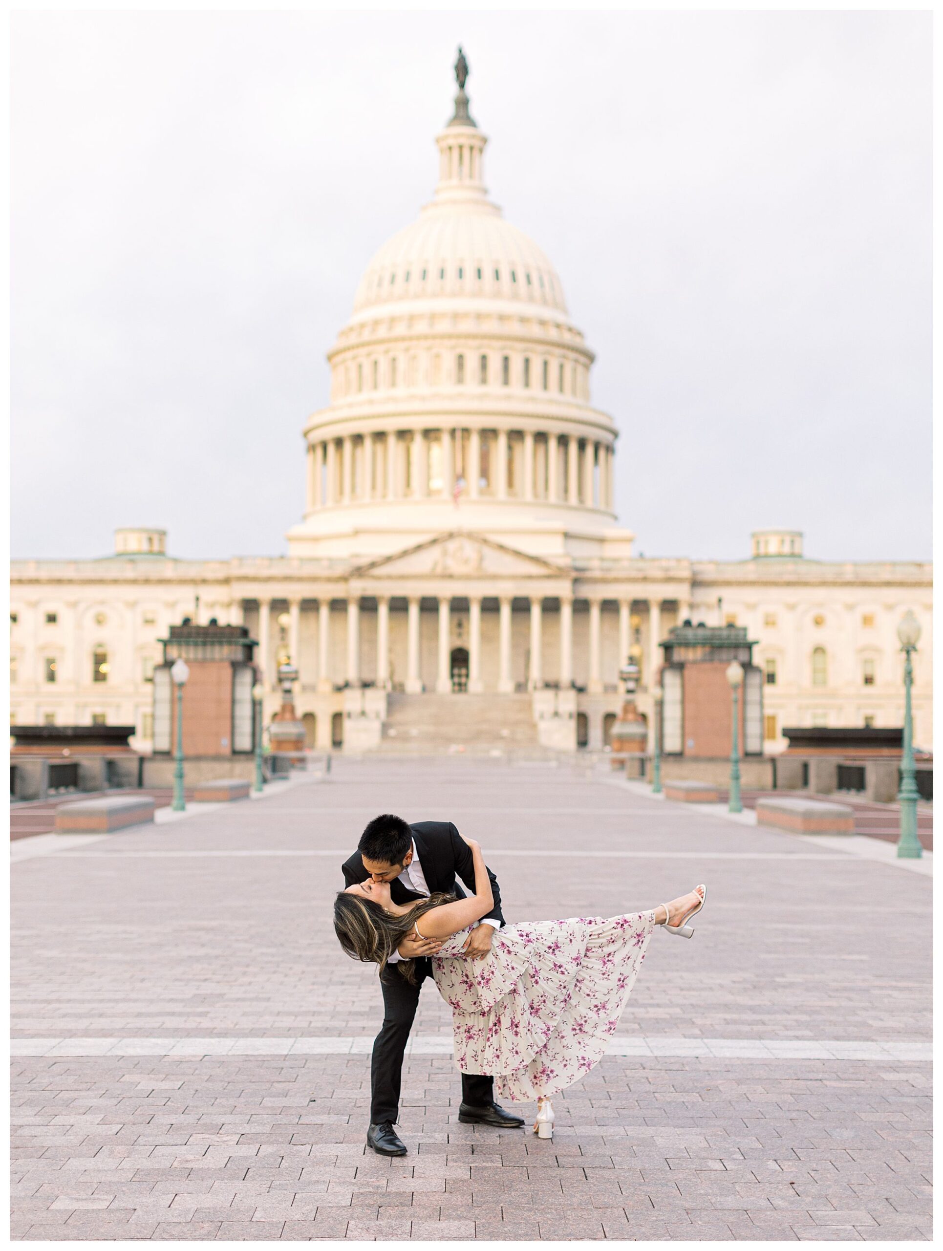 Capitol Hill Engagement Session | DC Capitol Building Engagement | Jamie and Bryan - kir2ben.com