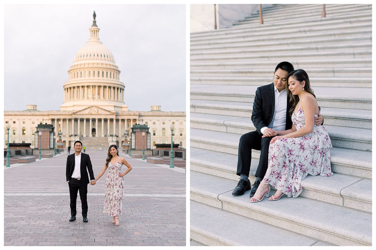 Capitol Hill Engagement Session | DC Capitol Building Engagement | Jamie and Bryan - kir2ben.com