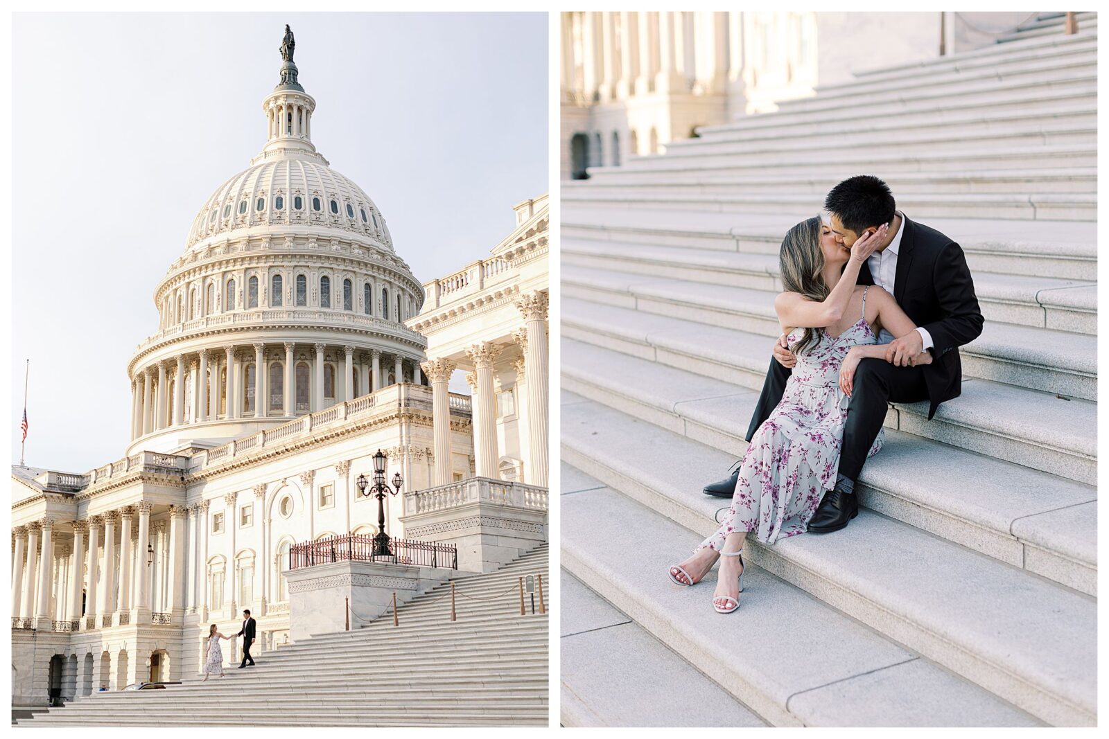 Capitol Hill Engagement Session | DC Capitol Building Engagement | Jamie and Bryan - kir2ben.com