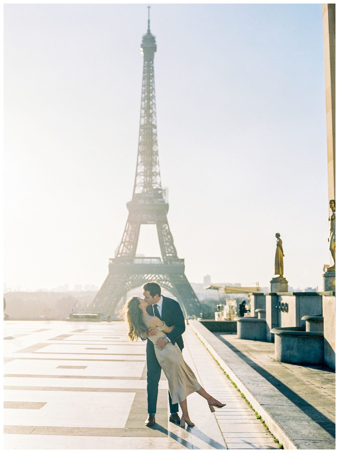 Paris Engagement Session | Trocadero French Engagement Photos | Abby ...