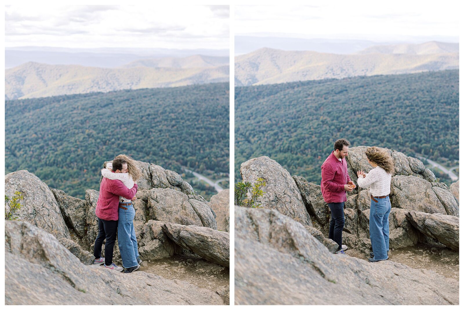 Shenandoah Hiking Proposal | Virginia Mountain Engagement Photos ...