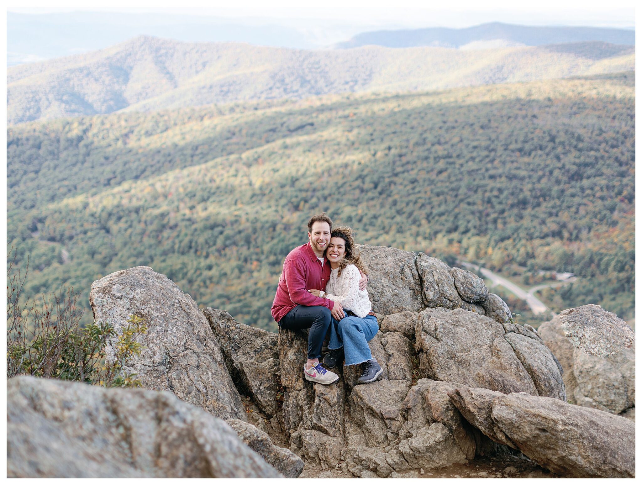 Shenandoah Hiking Proposal | Virginia Mountain Engagement Photos ...
