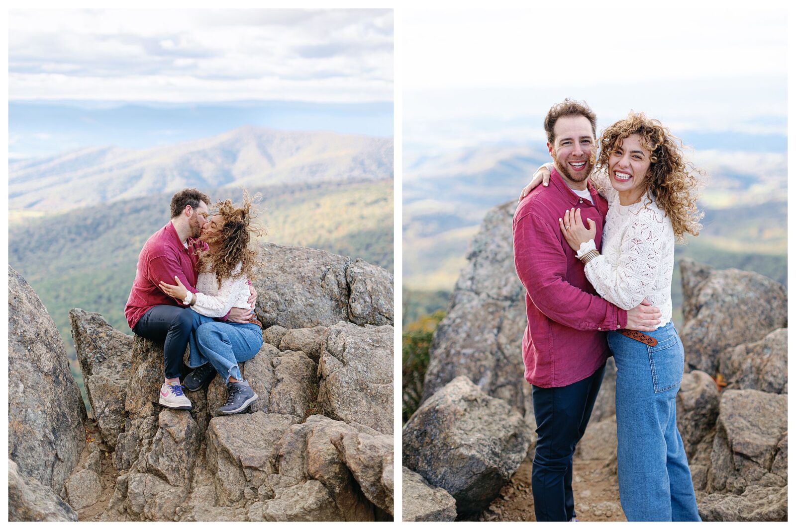 Shenandoah Hiking Proposal | Virginia Mountain Engagement Photos ...