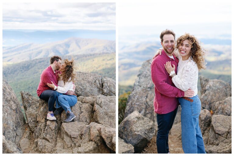Shenandoah Hiking Proposal | Virginia Mountain Engagement Photos ...