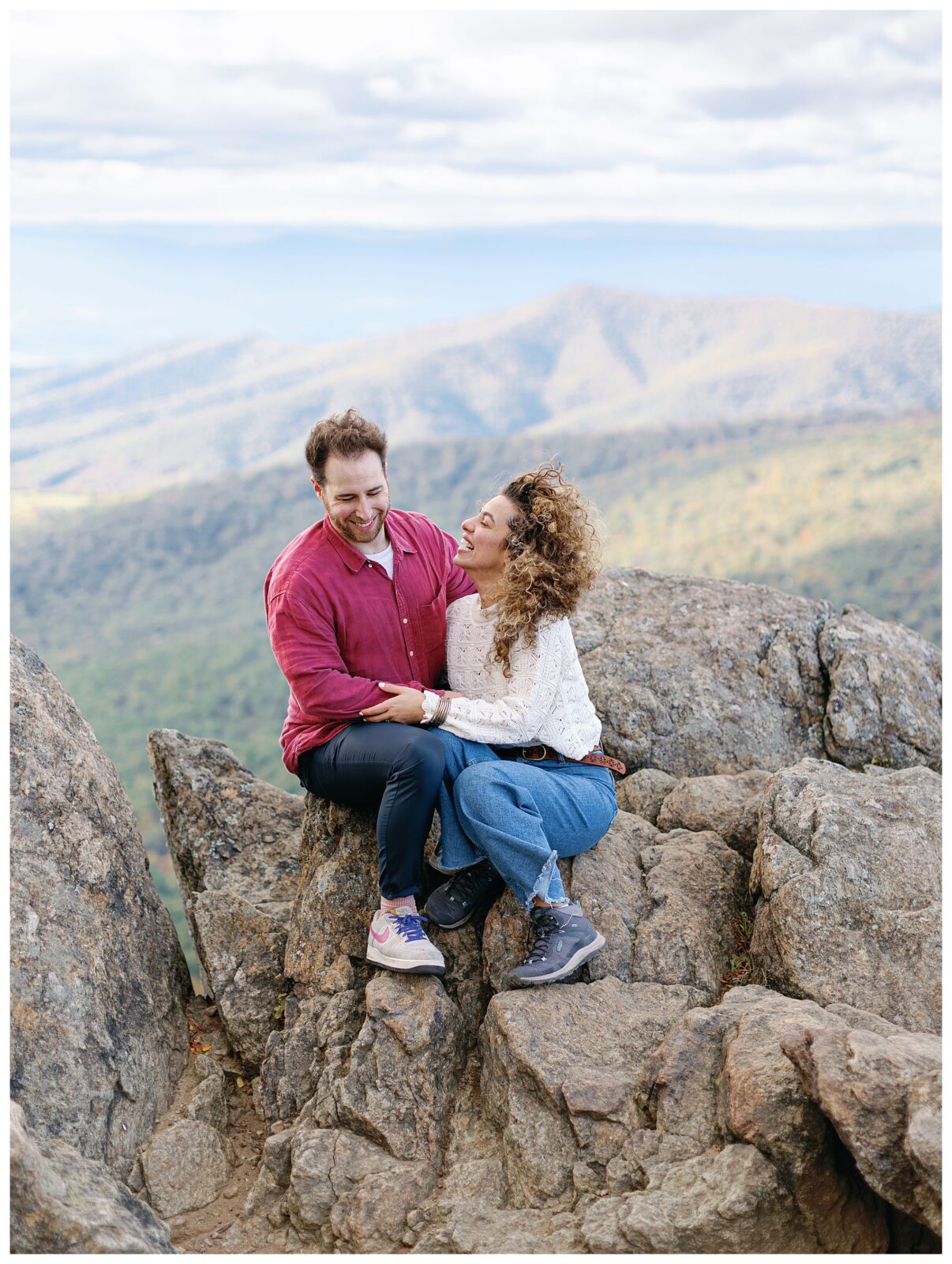 Shenandoah Hiking Proposal | Virginia Mountain Engagement Photos ...