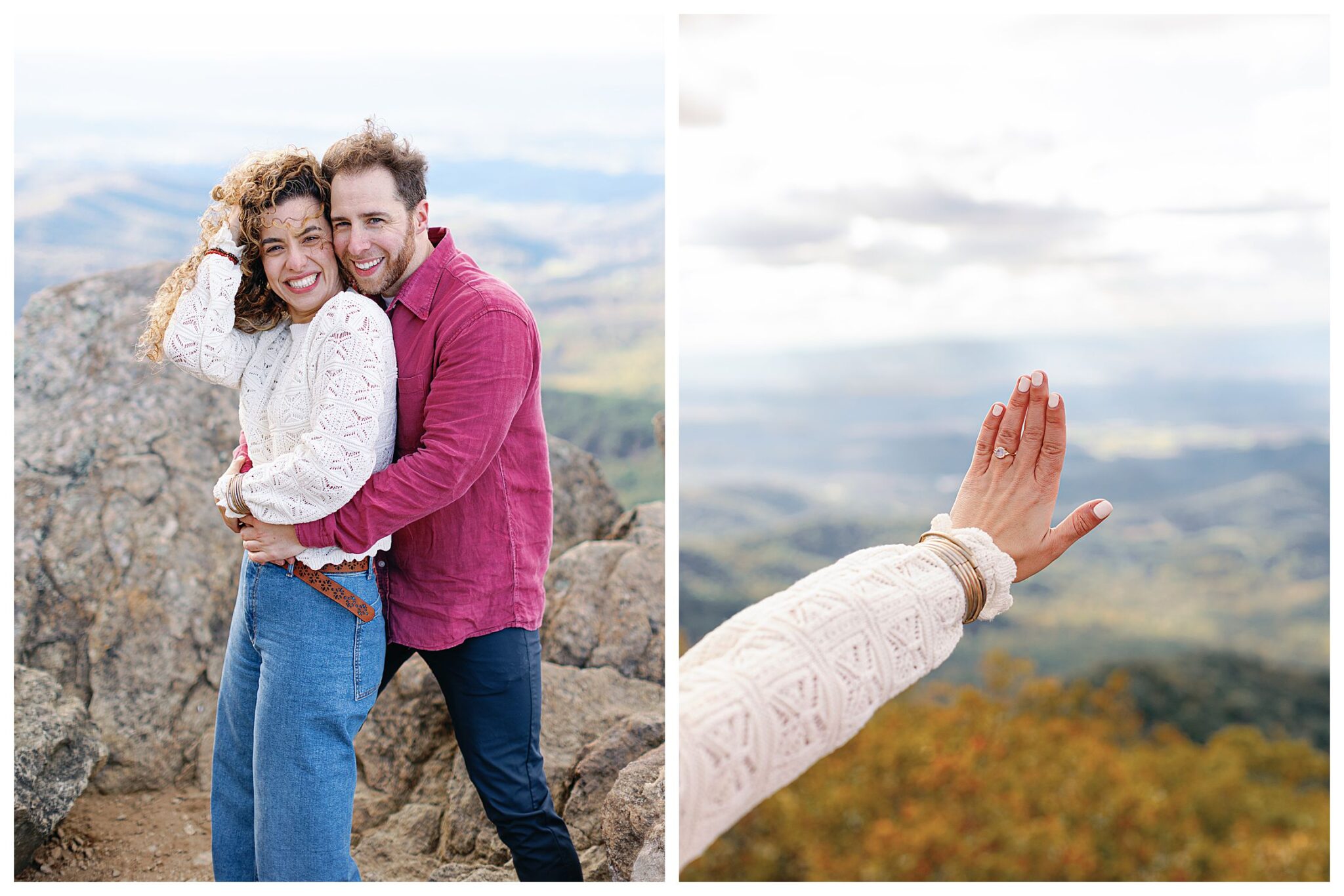 Shenandoah Hiking Proposal | Virginia Mountain Engagement Photos ...