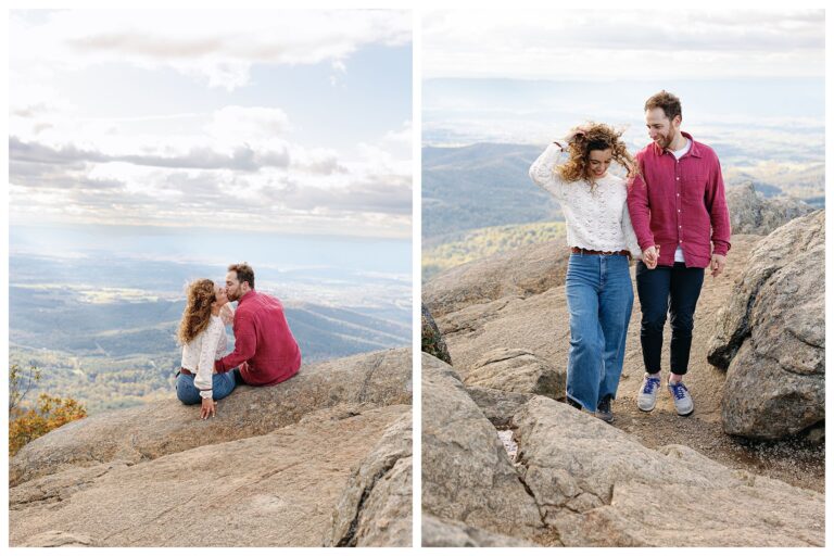 Shenandoah Hiking Proposal | Virginia Mountain Engagement Photos ...