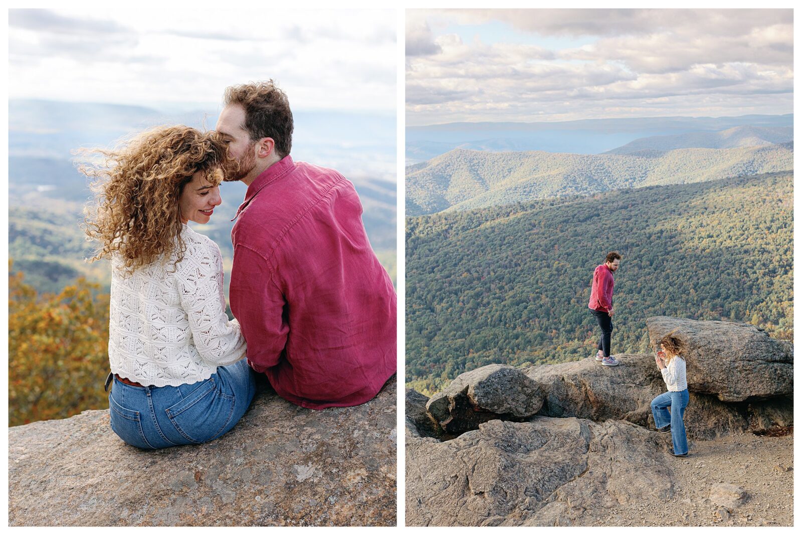 Shenandoah Hiking Proposal | Virginia Mountain Engagement Photos ...