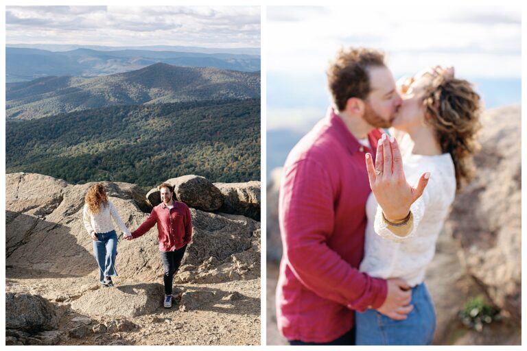 Shenandoah Hiking Proposal | Virginia Mountain Engagement Photos ...